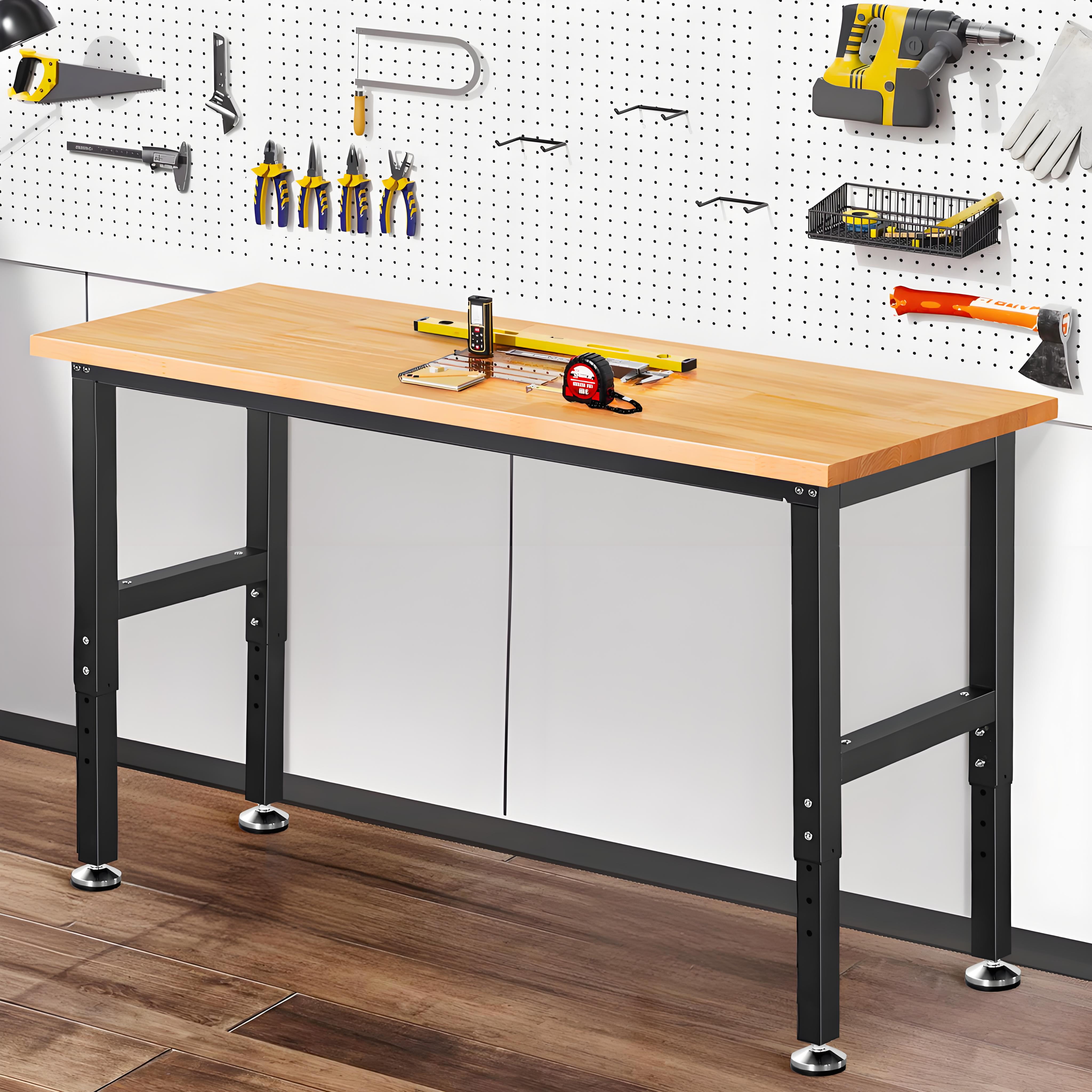 Workbench for Garage,ENJOYWOOD Heavy Duty 60 inch Wood Work Bench ...