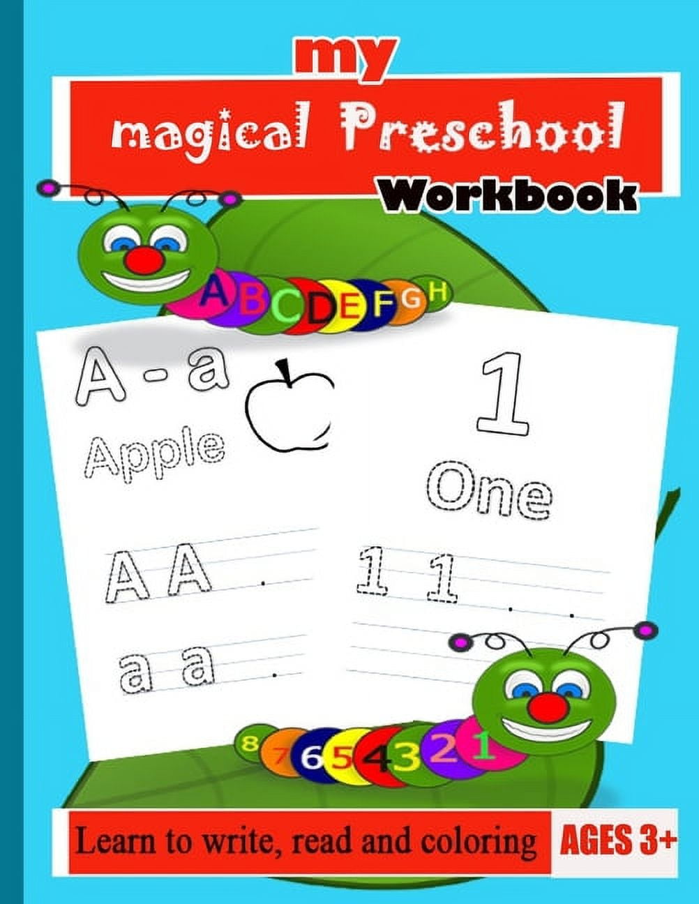 Workbook: My Magical Preschool Workbook: Practice line tracing, pen ...