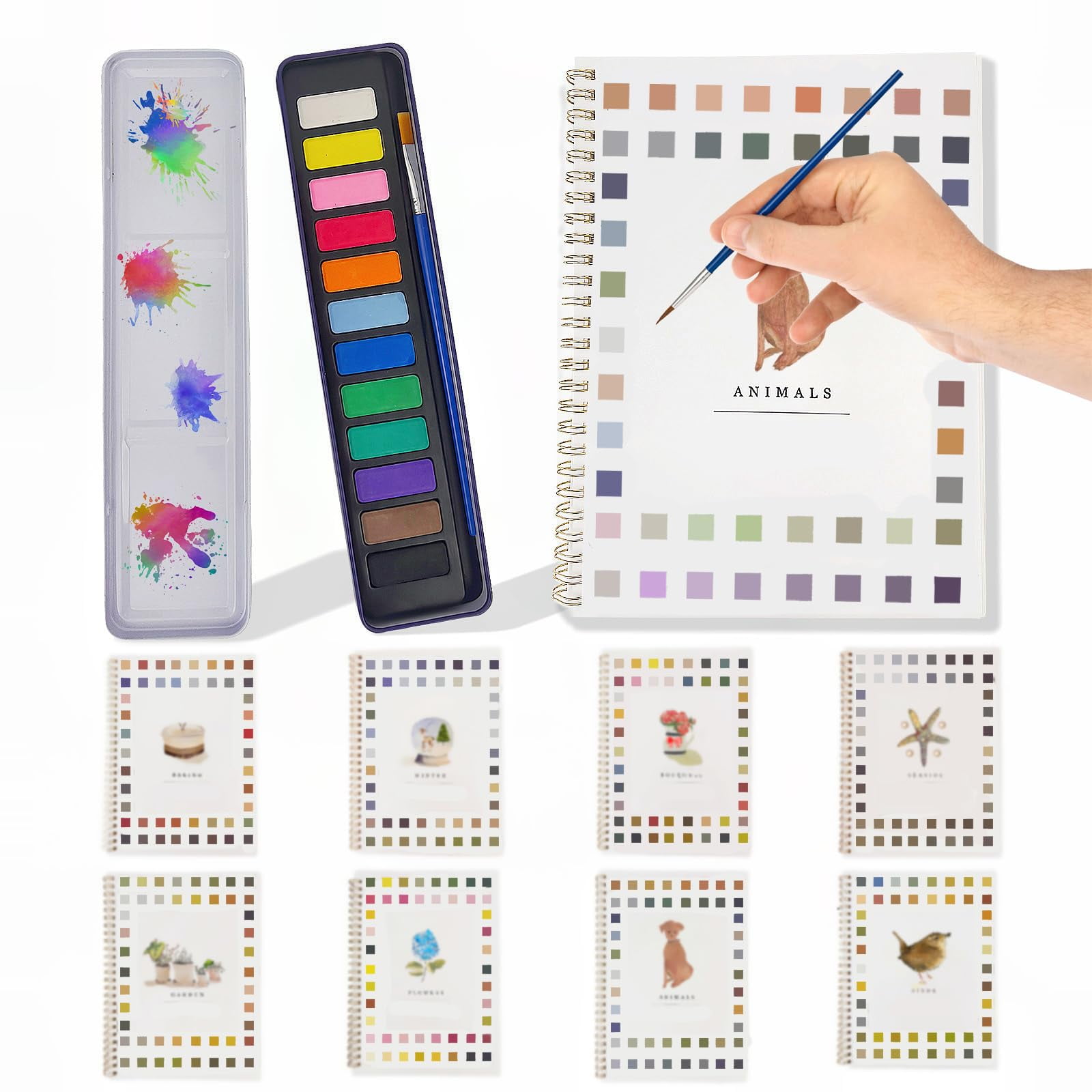 Workbooks, Beginner-Friendly SSF20 Workbooks, 12 Colors Paint Set with ...