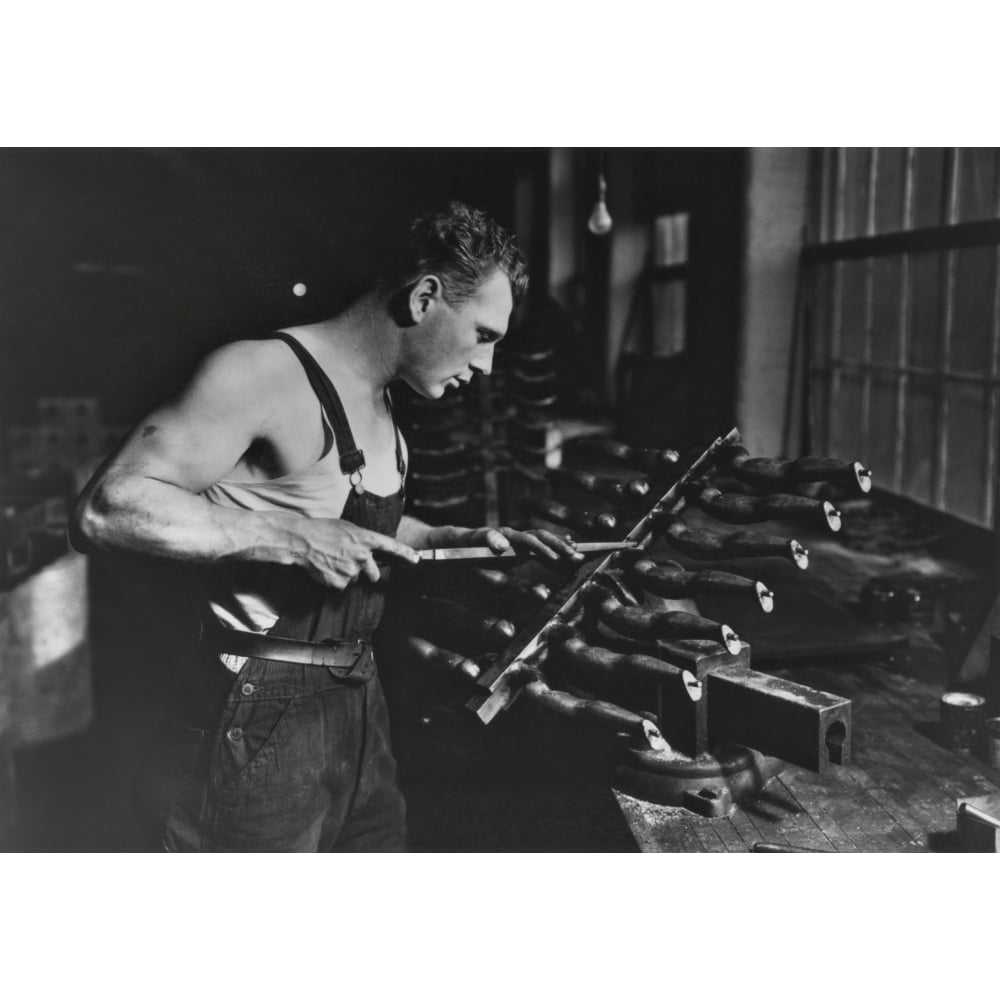 Worker Building Rubber Dolls Molds In Work Projects Administration ...