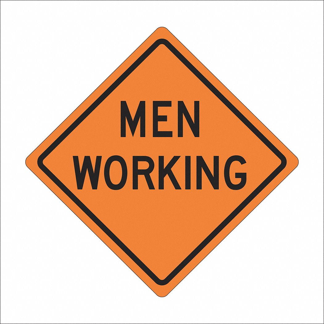 Workers Ahead Traffic Sign,36" x 36" - Walmart.com