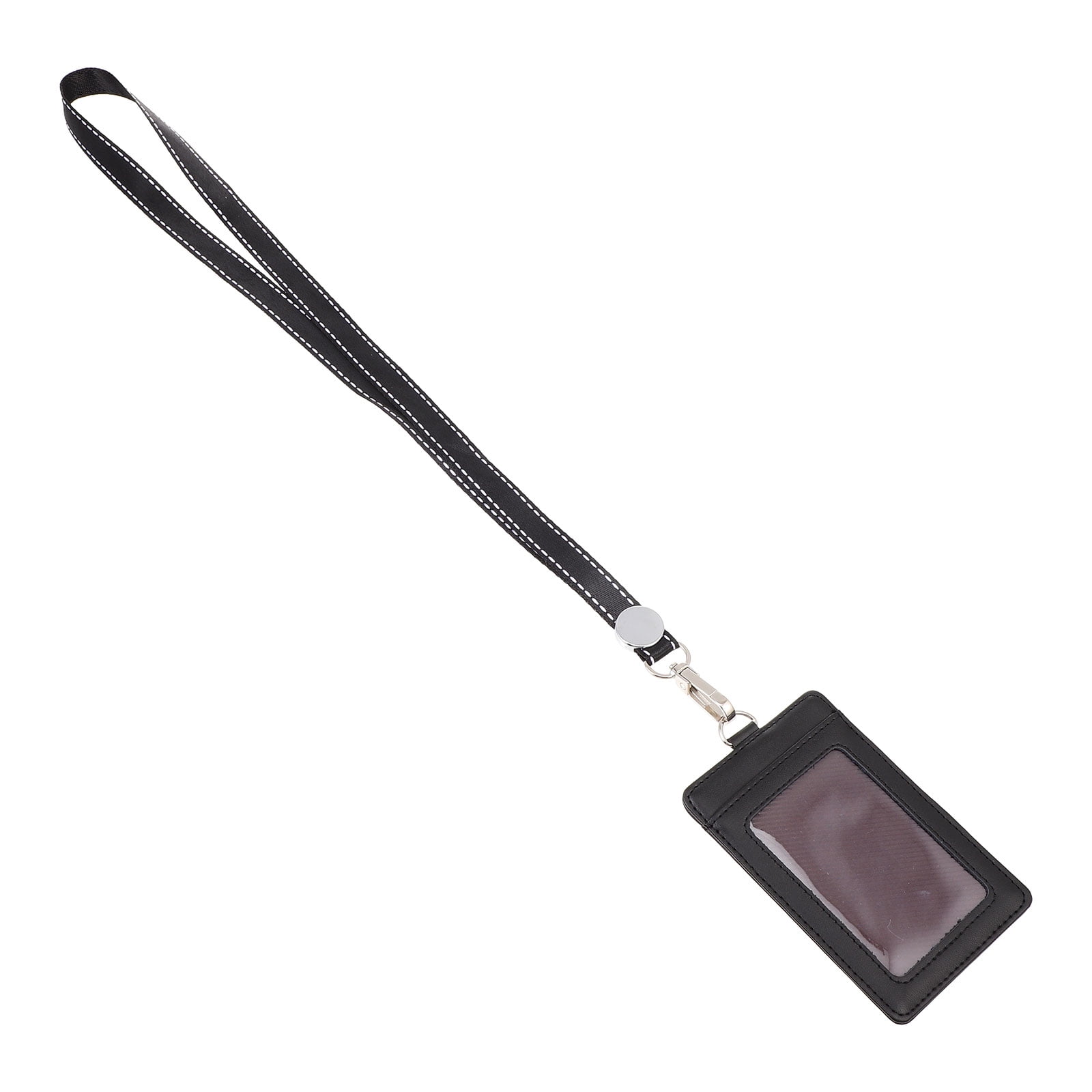 Working Badge Holder Bus Card Leather Cover Entrance Guard Card Hanger ...