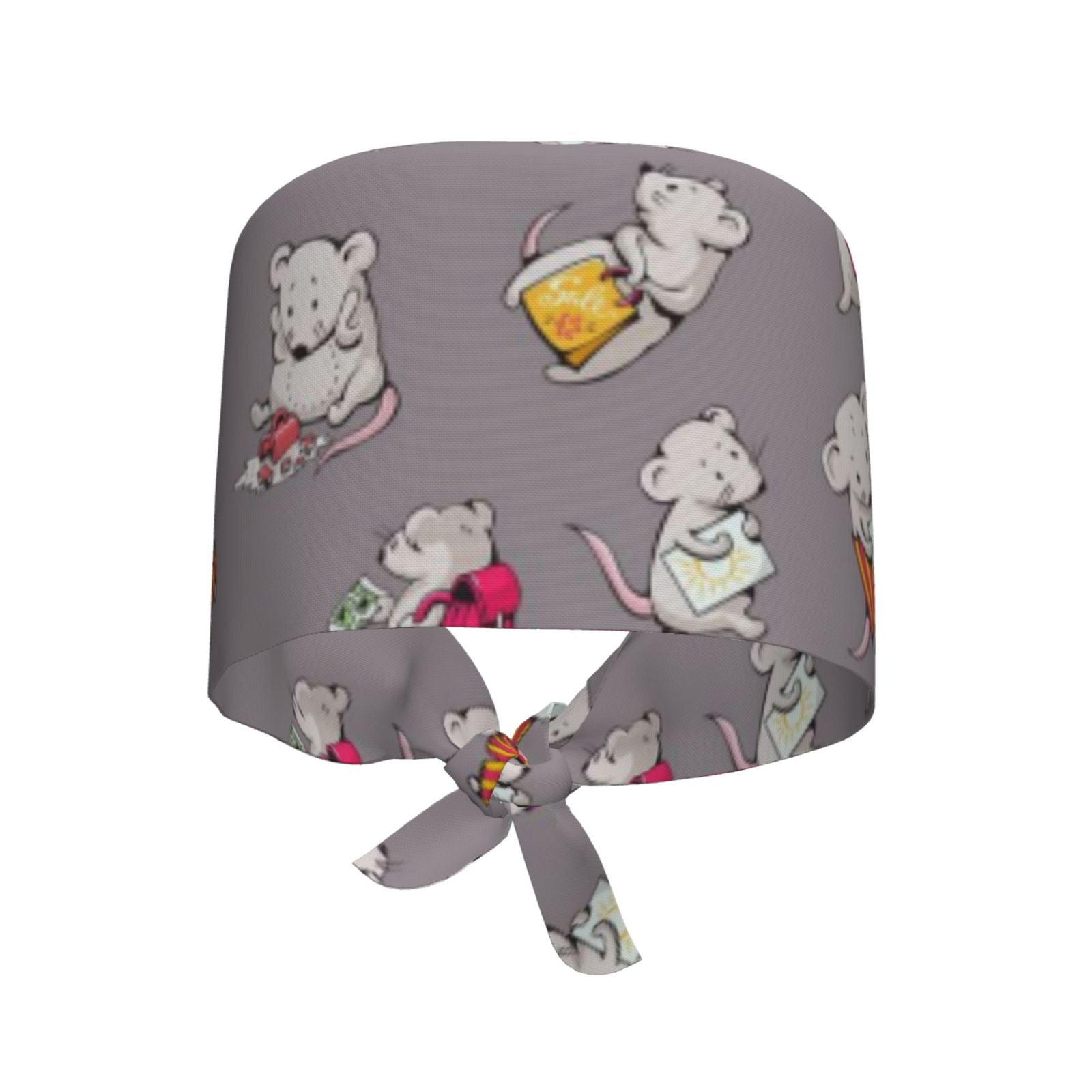 Working Cap Cartoon Mice Print Scrub Cap Unisex Surgical Cap Scrub Hat ...