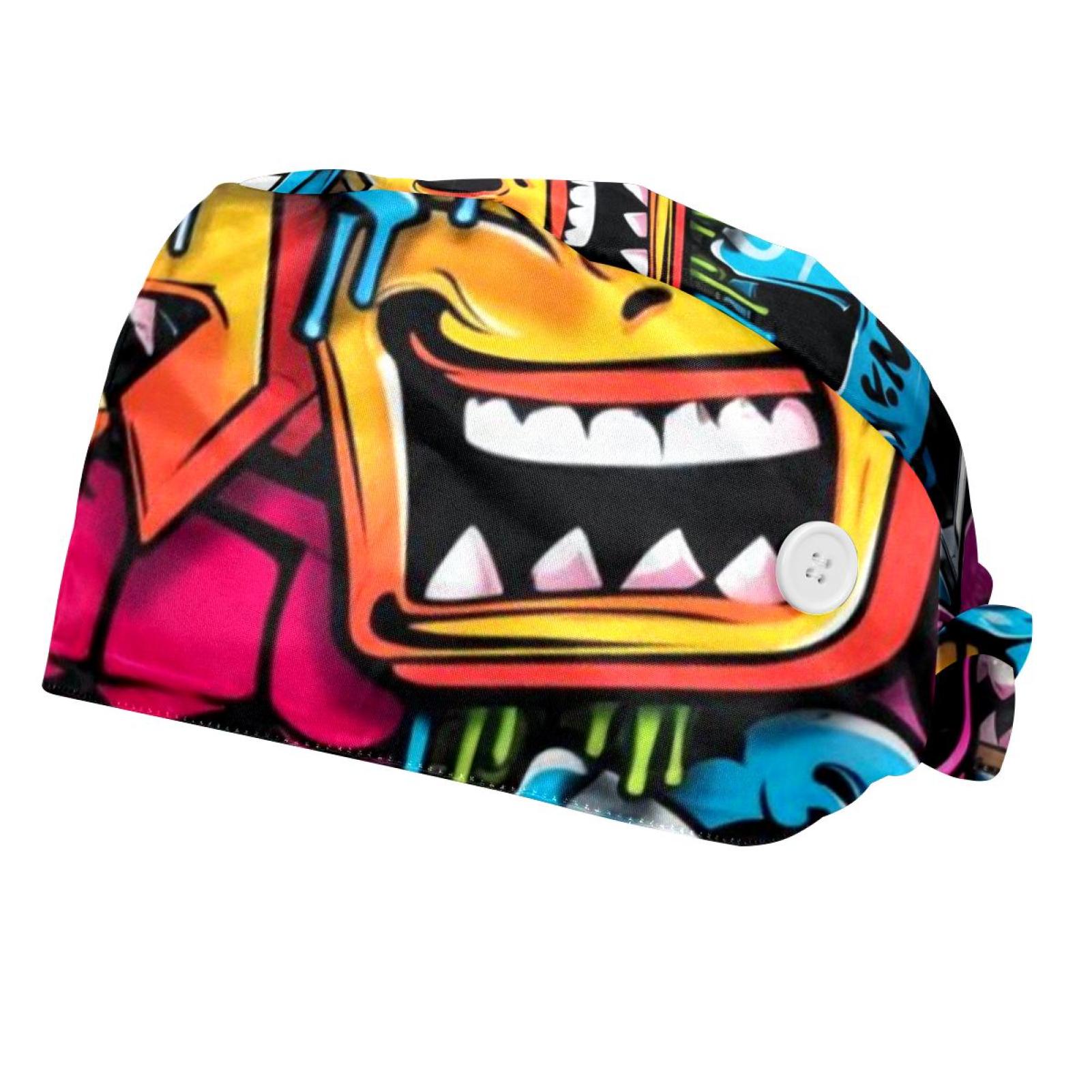 Working Cap with Button for Man, 2 Pcs Doodle Hats - Walmart.com