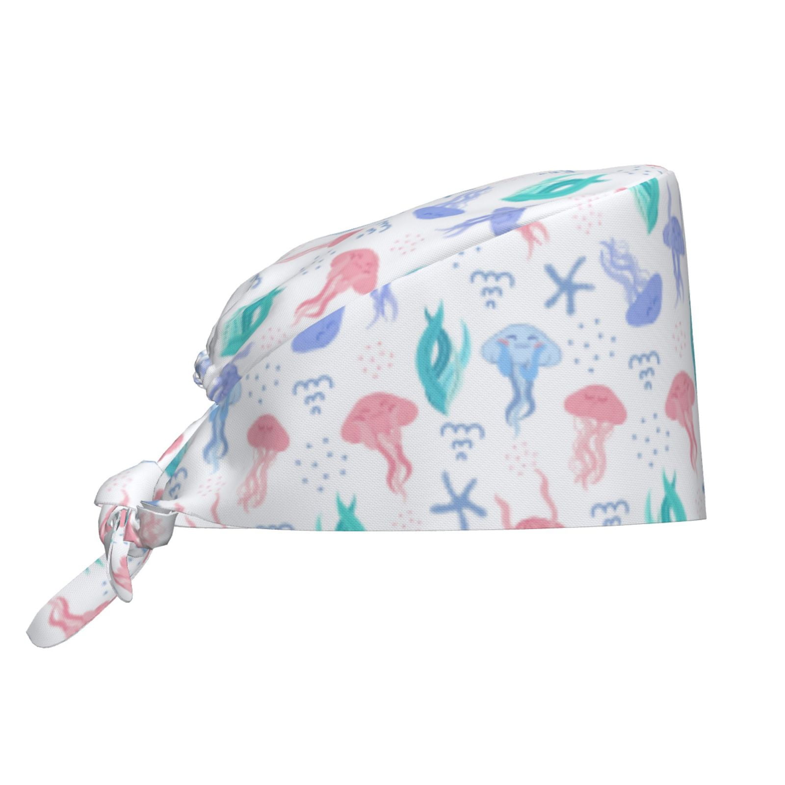 Working Caps, Cartoon Jellyfish Seaweed Cleaning Cap with Adjustable ...