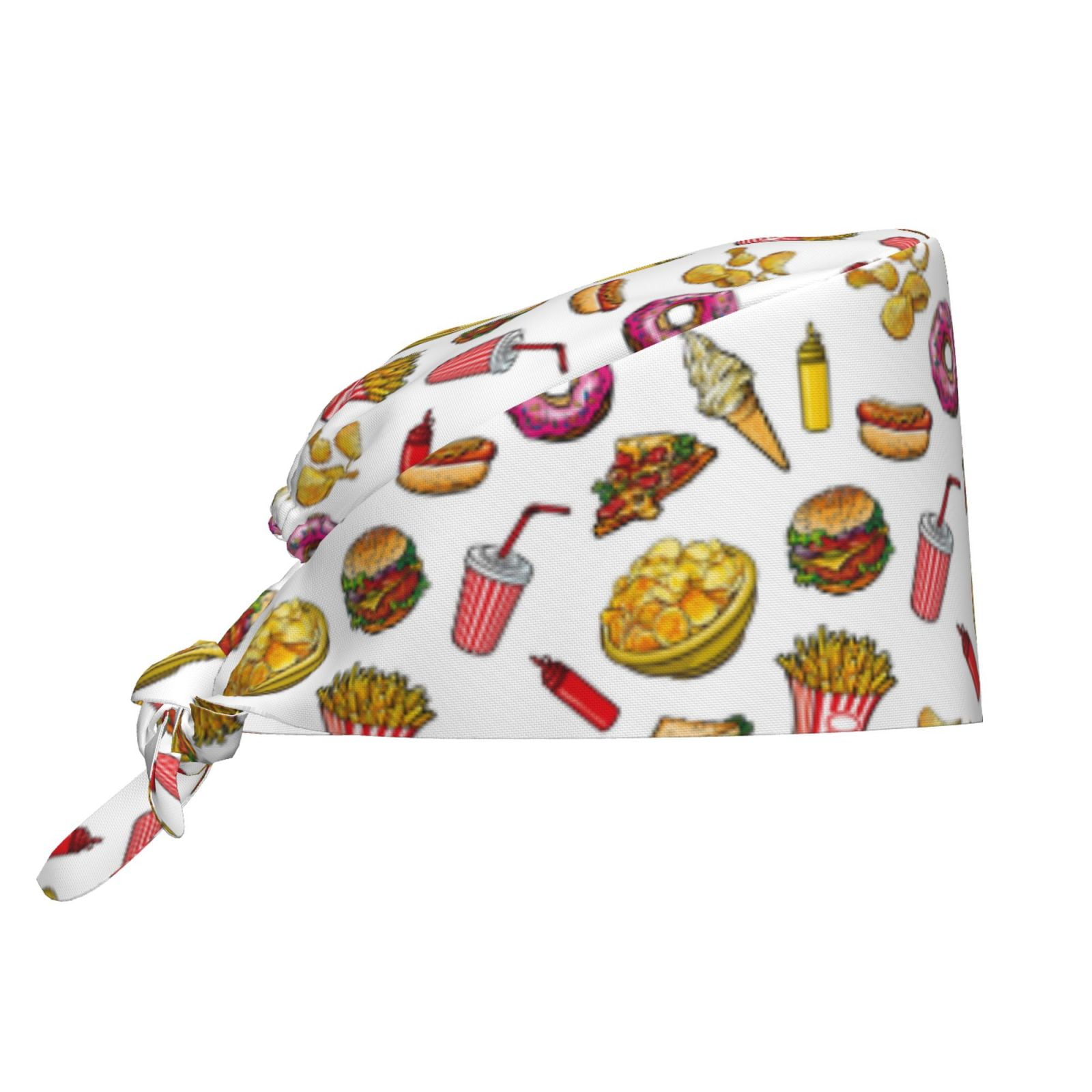 Working Caps, Cute Food Ketchup Potato Chips Cleaning Cap with ...