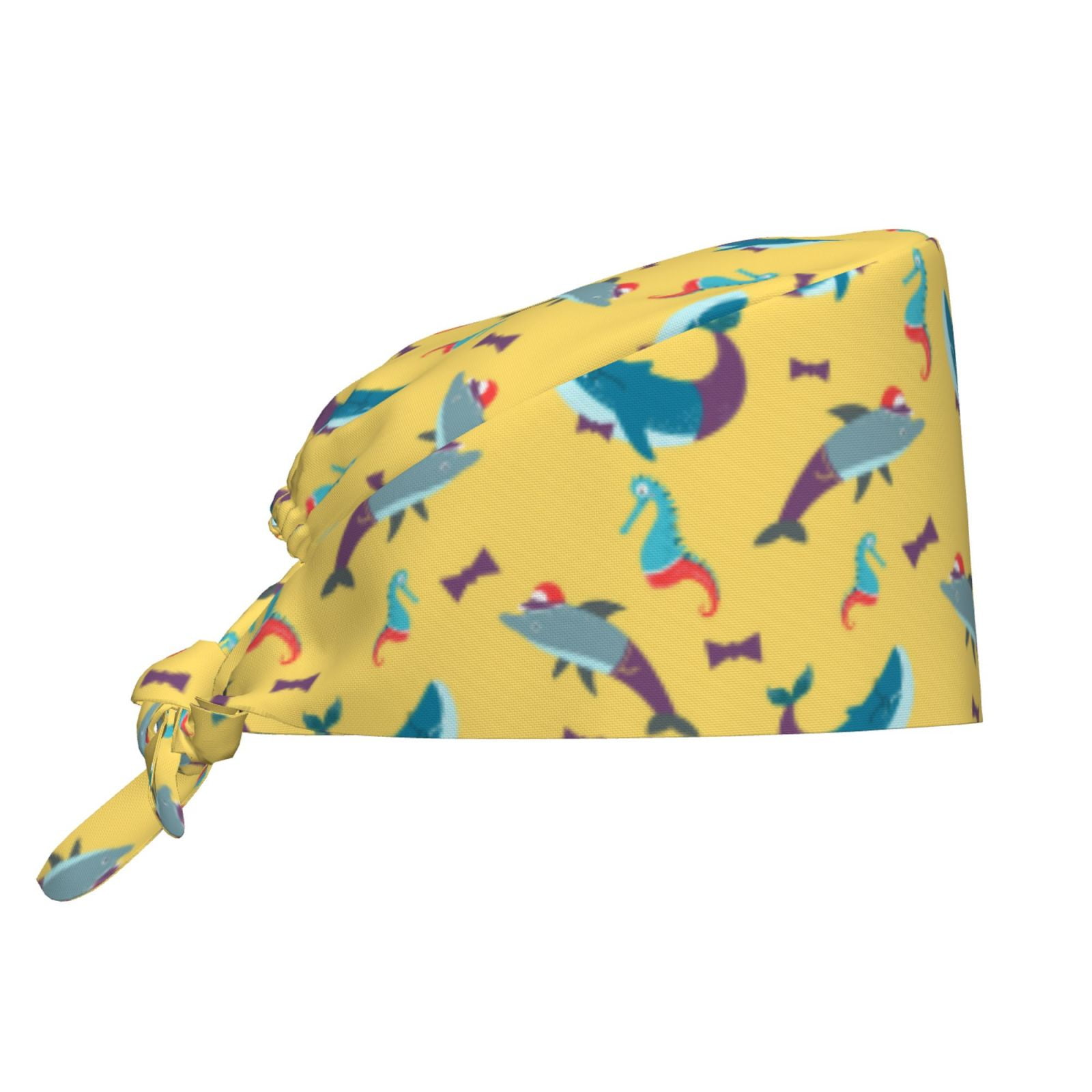 Working Caps, Funny Cute Shark Whale Seahorse Cleaning Cap with ...
