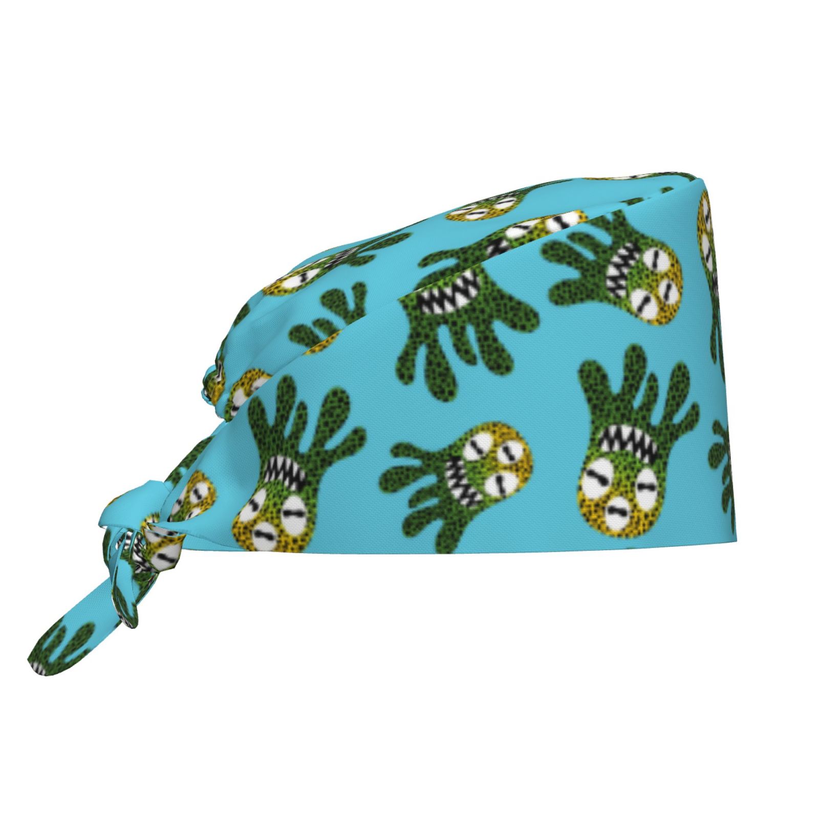Working Caps, Funny cartoon green Cleaning Cap with Adjustable Tie ...