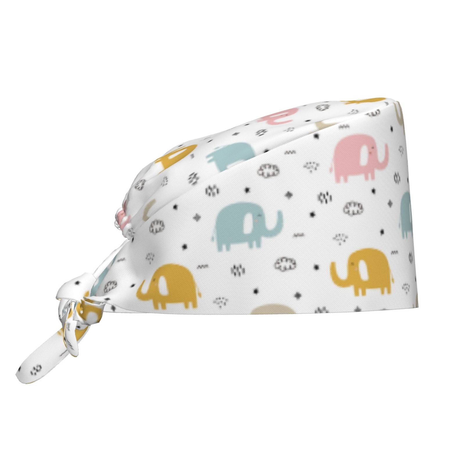 Working Caps, Little Elephant Cleaning Cap with Adjustable Tie ...