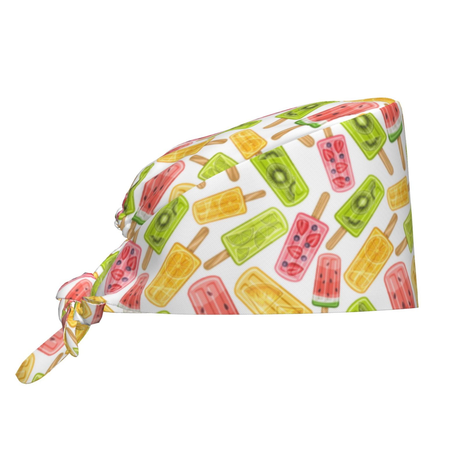 Working Caps, Popsicle pattern Cleaning Cap with Adjustable Tie ...
