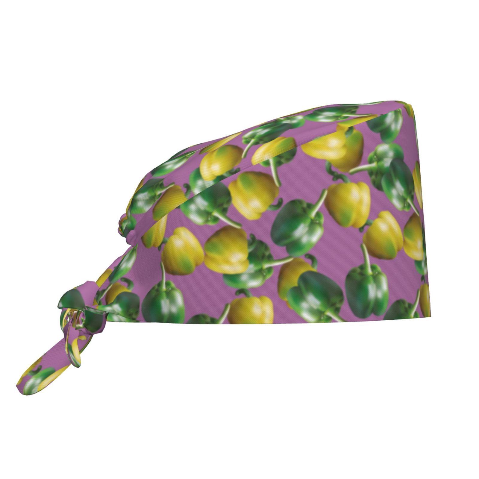 Working Caps, bell Pepper yellow green Cleaning Cap with Adjustable Tie ...