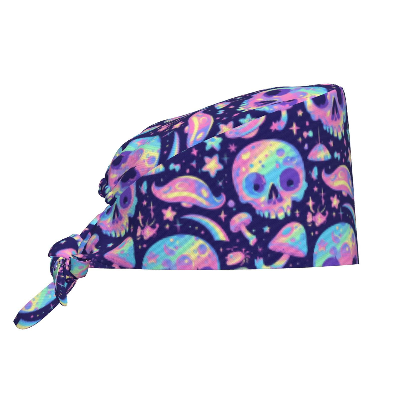 Working Caps, crystal Skull mushroom Cleaning Cap with Adjustable Tie ...