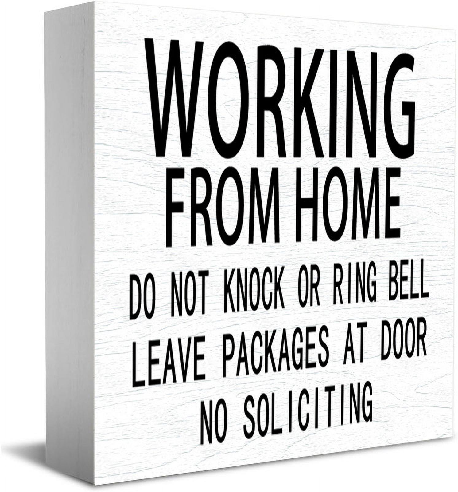 Working From Home Sign. New Home Decor Rustic Gift Ideas Wood Sign Desk ...