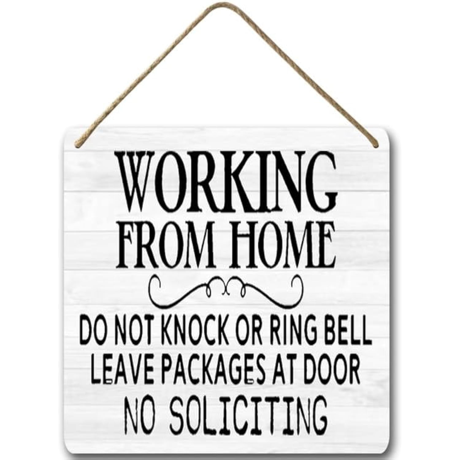 Working from Home Sign Do Not Knock Disturb Door Hanger Sign,Decorative ...