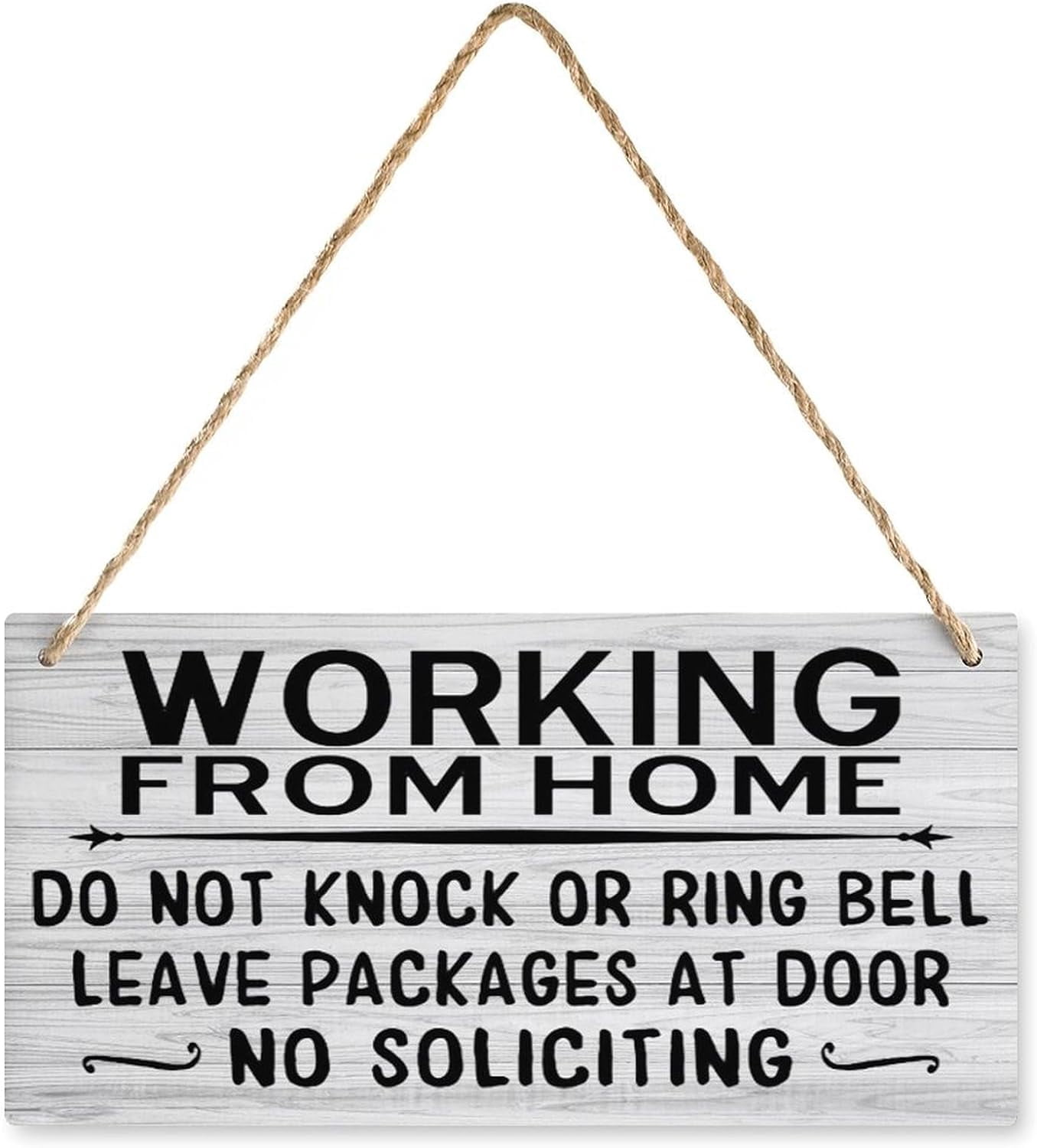 Working From Home Sign Do Not Knock Or Ring Bell Leave Packages At Door ...