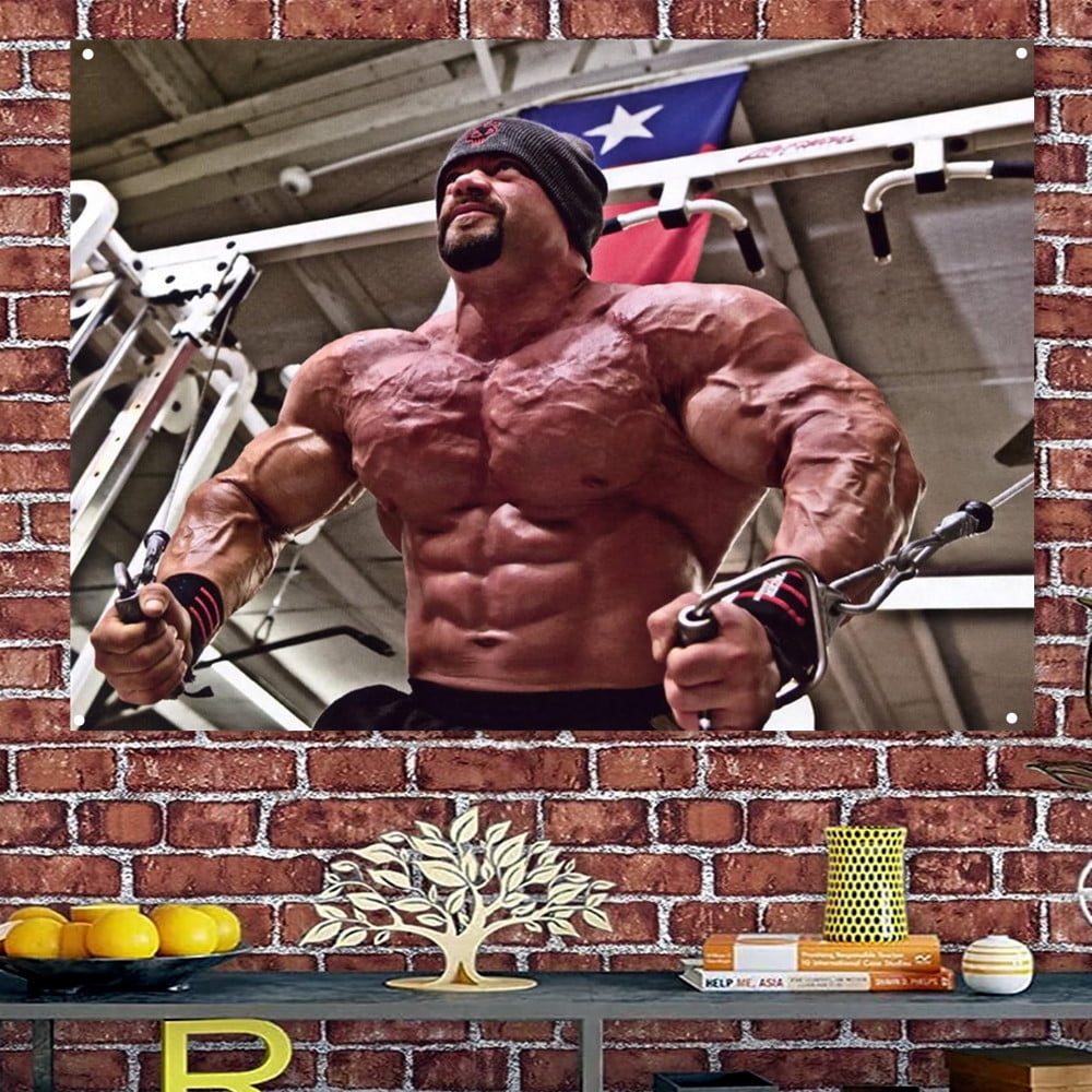 Working out at the gym - Strong Male Bodybuilder Wallpaper Banners Wall ...