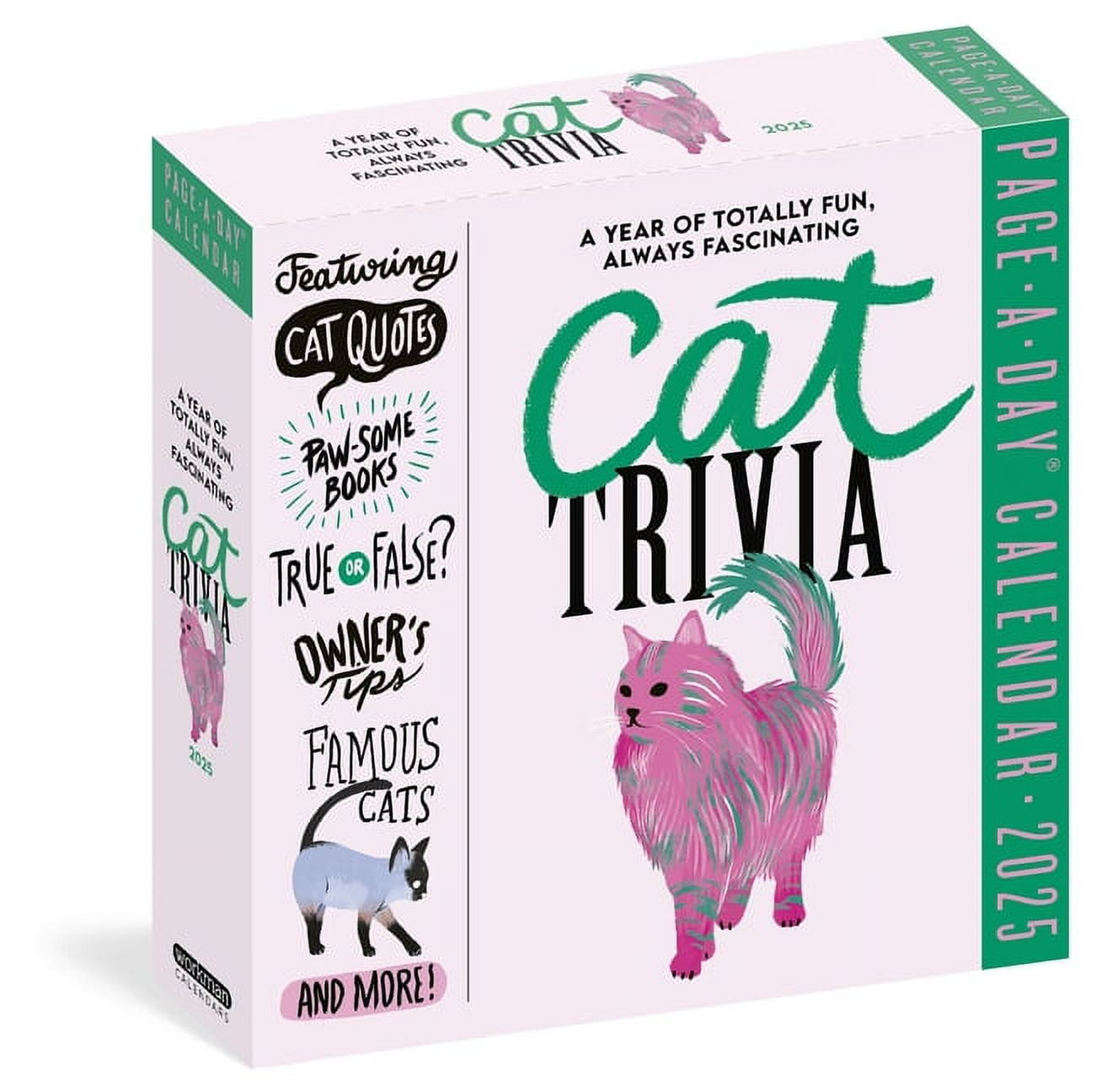 Workman Publishing, Cat Trivia 2025 Page-a-Day Desk Calendar - Walmart.com
