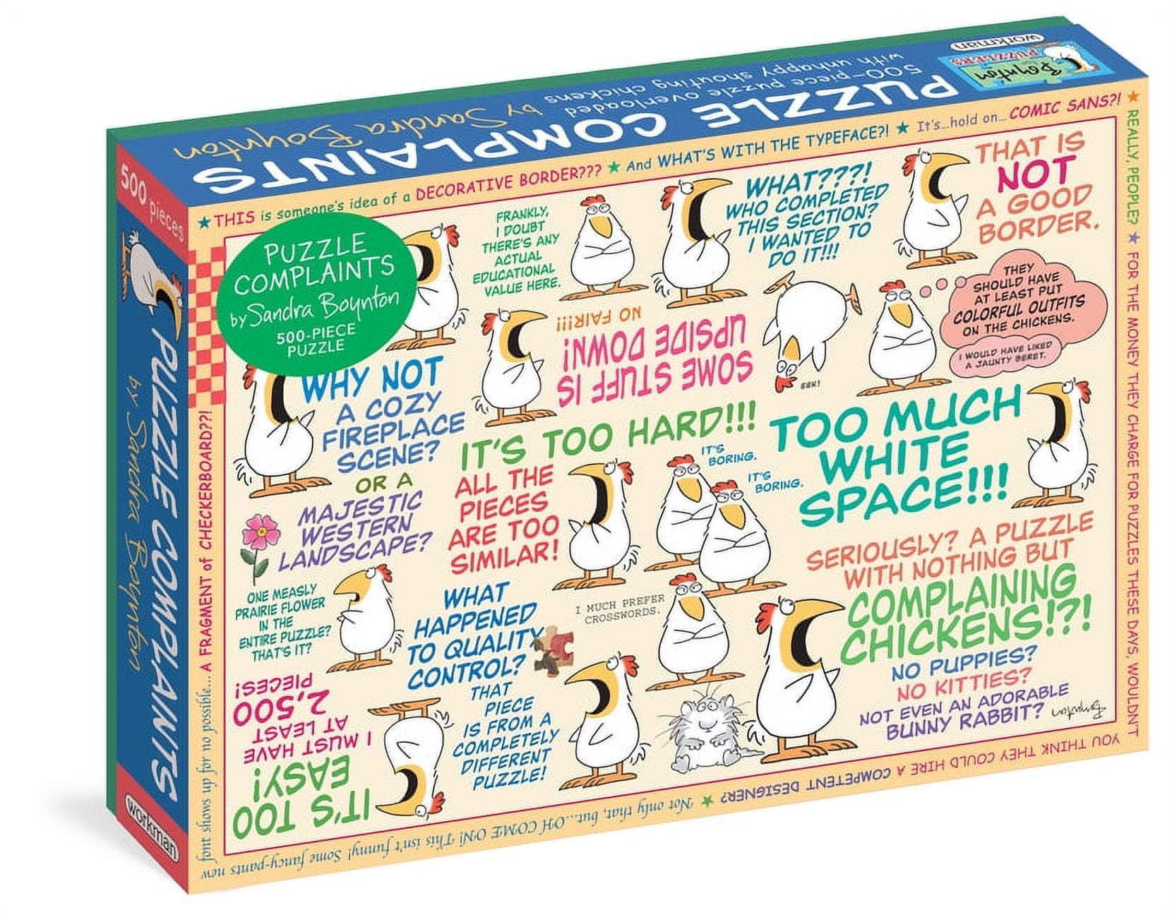 Workman Puzzles: Sandra Boynton's 500-Piece Jigsaw Puzzle - Puzzle ...