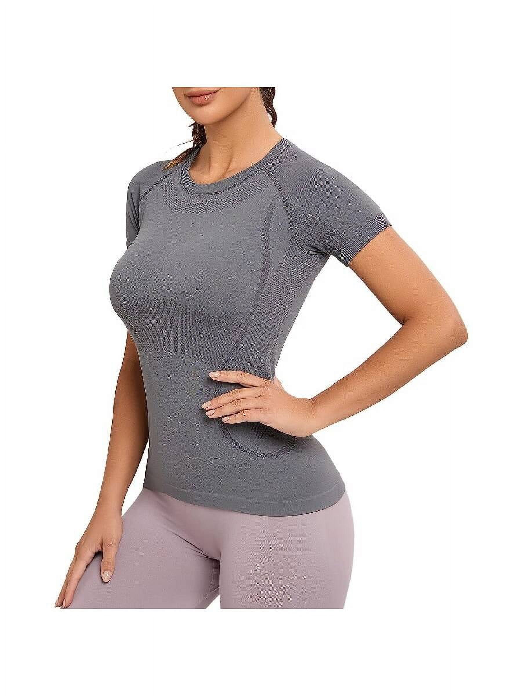 Workout Clothes for Women, Workout Tops for Women, Yoga Short Sleeve ...