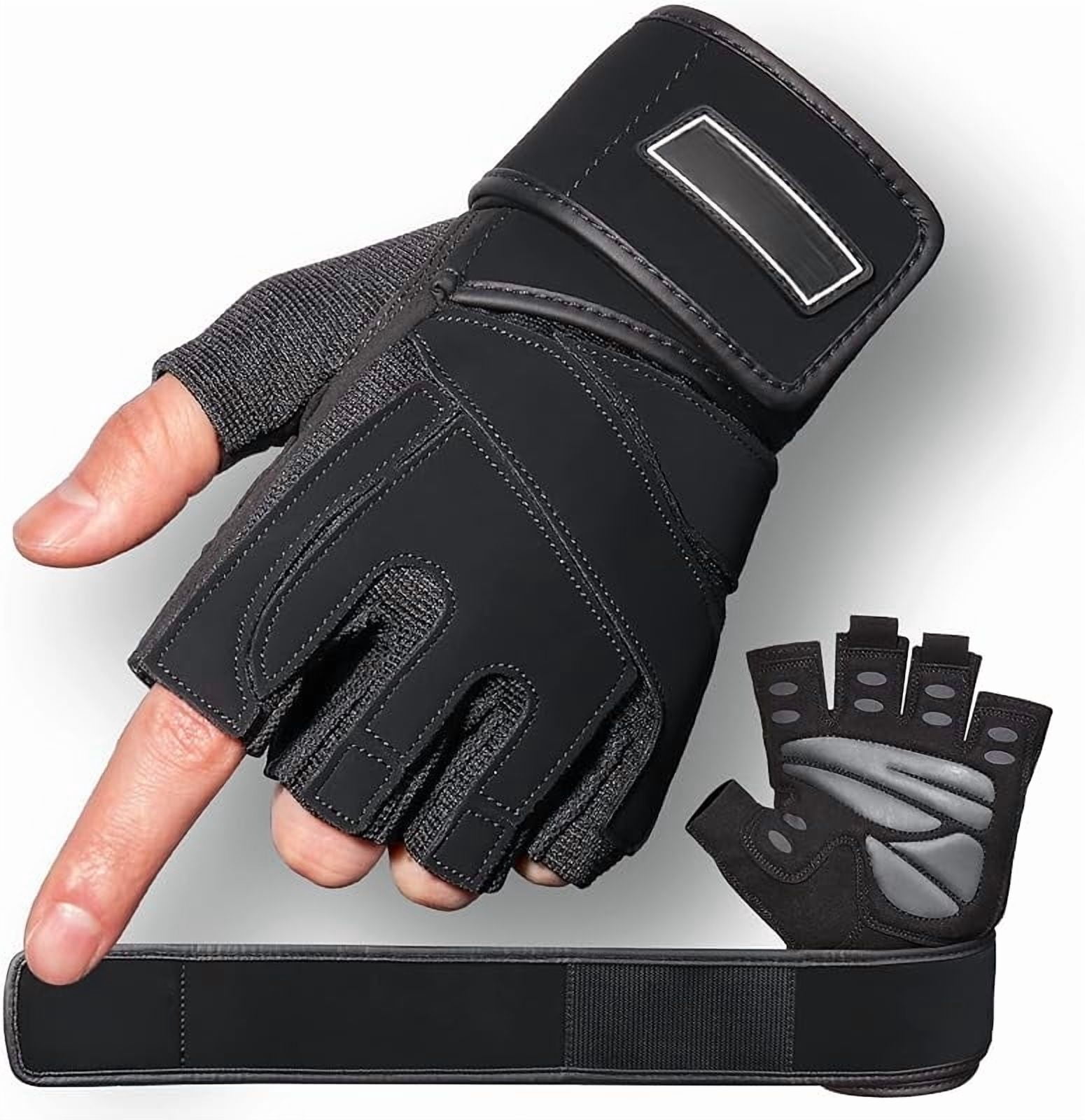 Workout Gloves for Men, Weight Lifting Gloves with Wrist Wrap Support ...