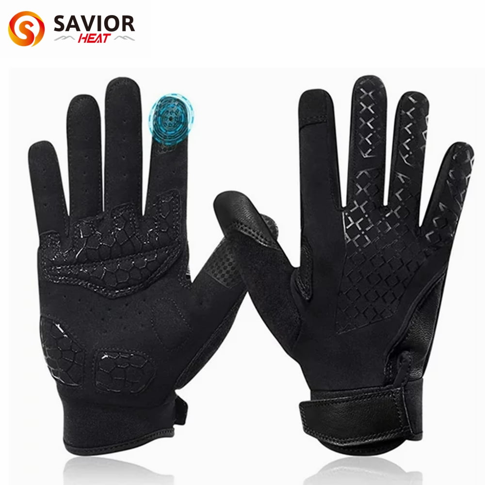 SAVIOR HEAT Full Finger Workout Gloves for Men Women, Touch Screen Gym ...