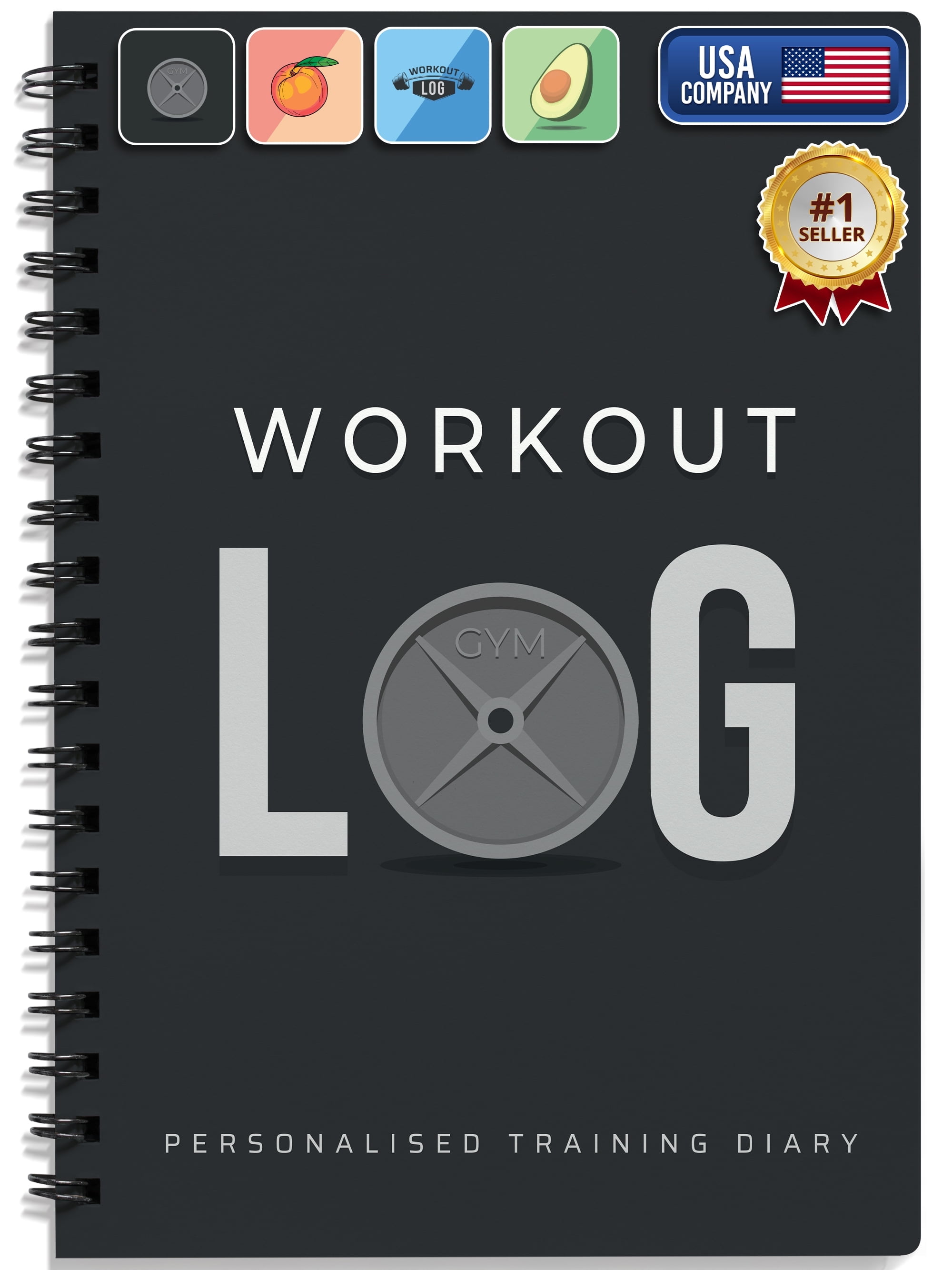 Workout Log Gym Tracker Notebook: Fitness Planner for Men & Women ...