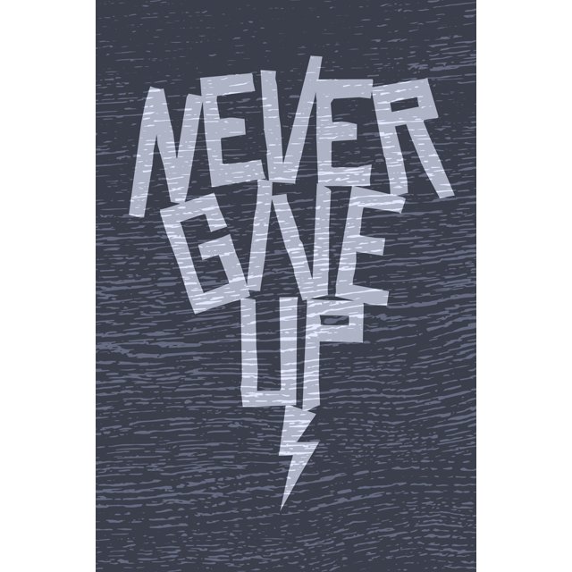 Workout Posters For Home Gym Never Give Up Motivational Inspirational ...