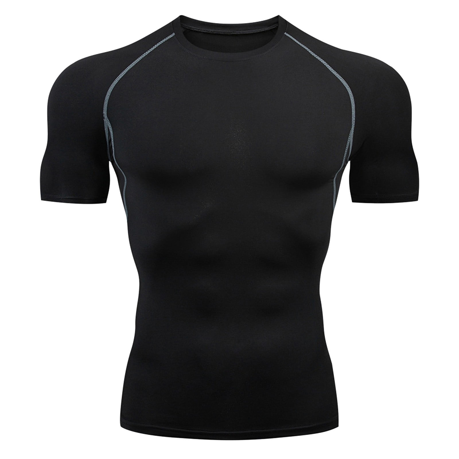 Workout Shirts for Men Short Sleeve Quick Dry Athletic Gym Active T Shirt Moisture Wicking ...