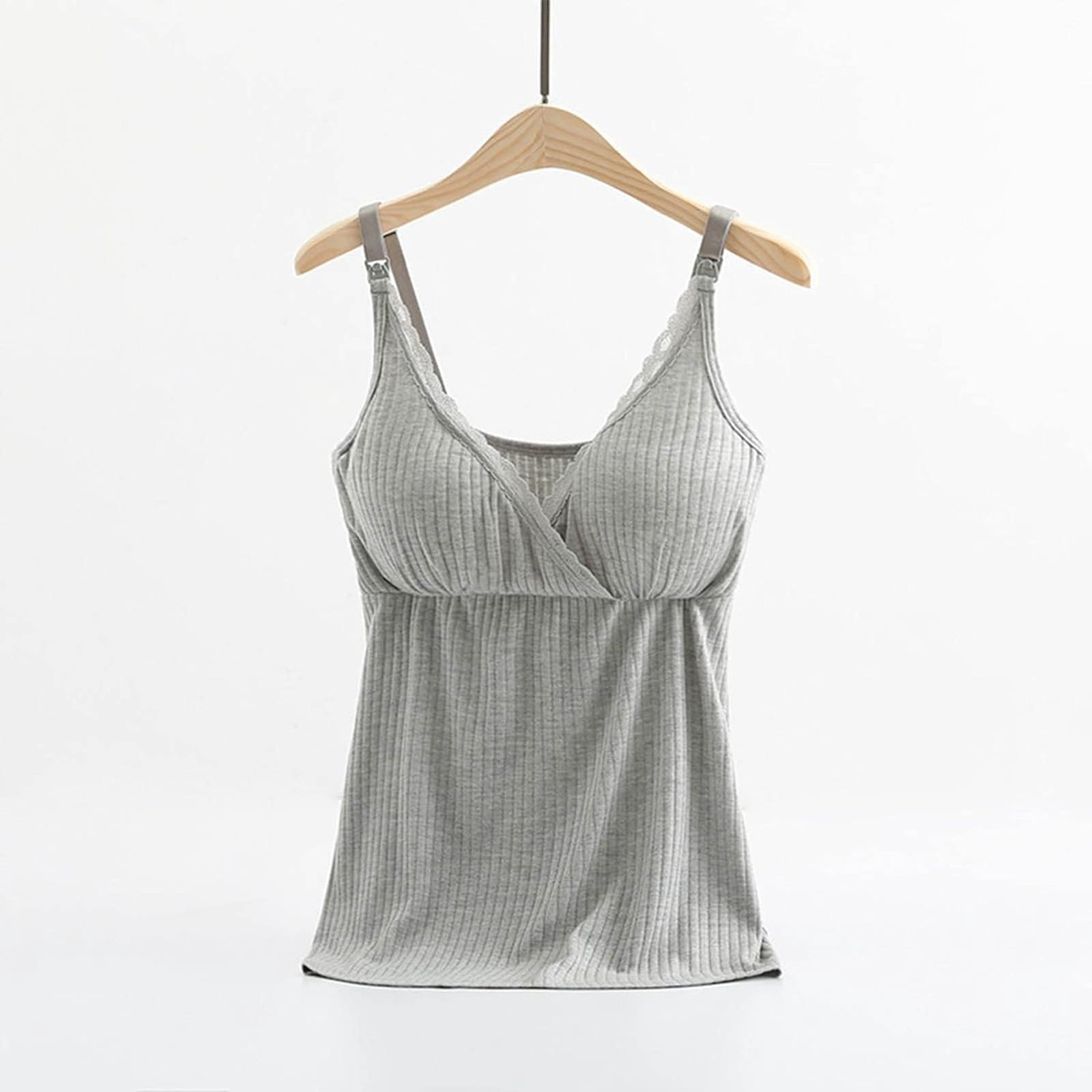 Workout Sports Bras for Women, Camisole with Shelf Bra, Back Smoothing ...