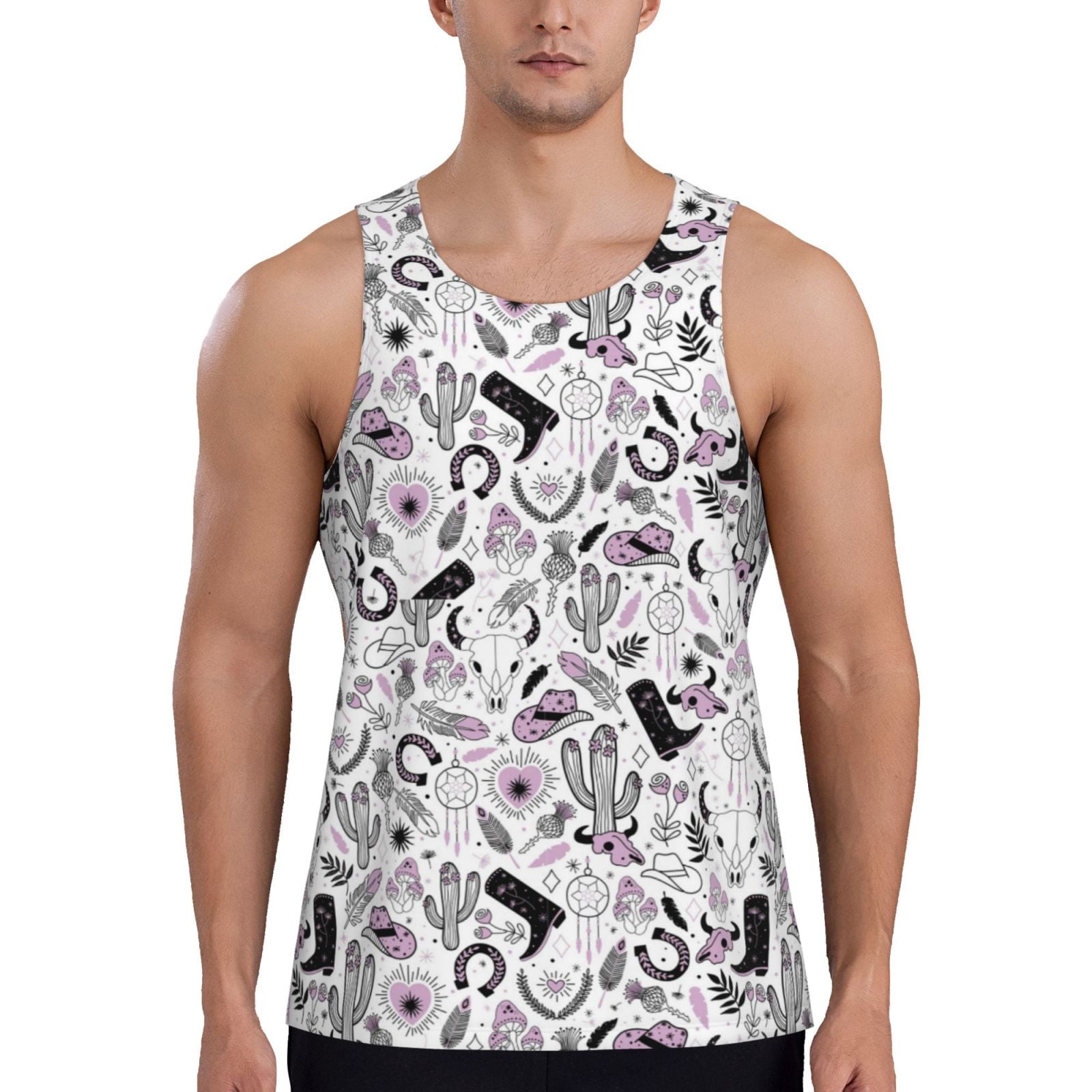 Workout Tank Tops for Men - Cowboy Quick Dry Muscle Sleeveless Shirts ...