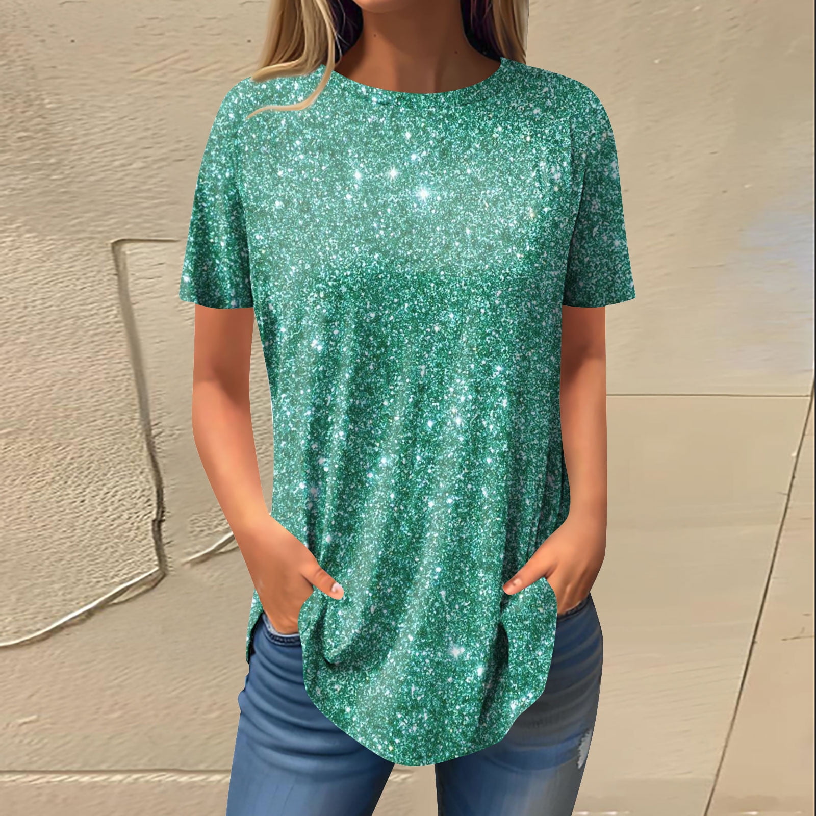 Workout Tops for Women Fashion Shirts for Women Casual Short Sleeve ...