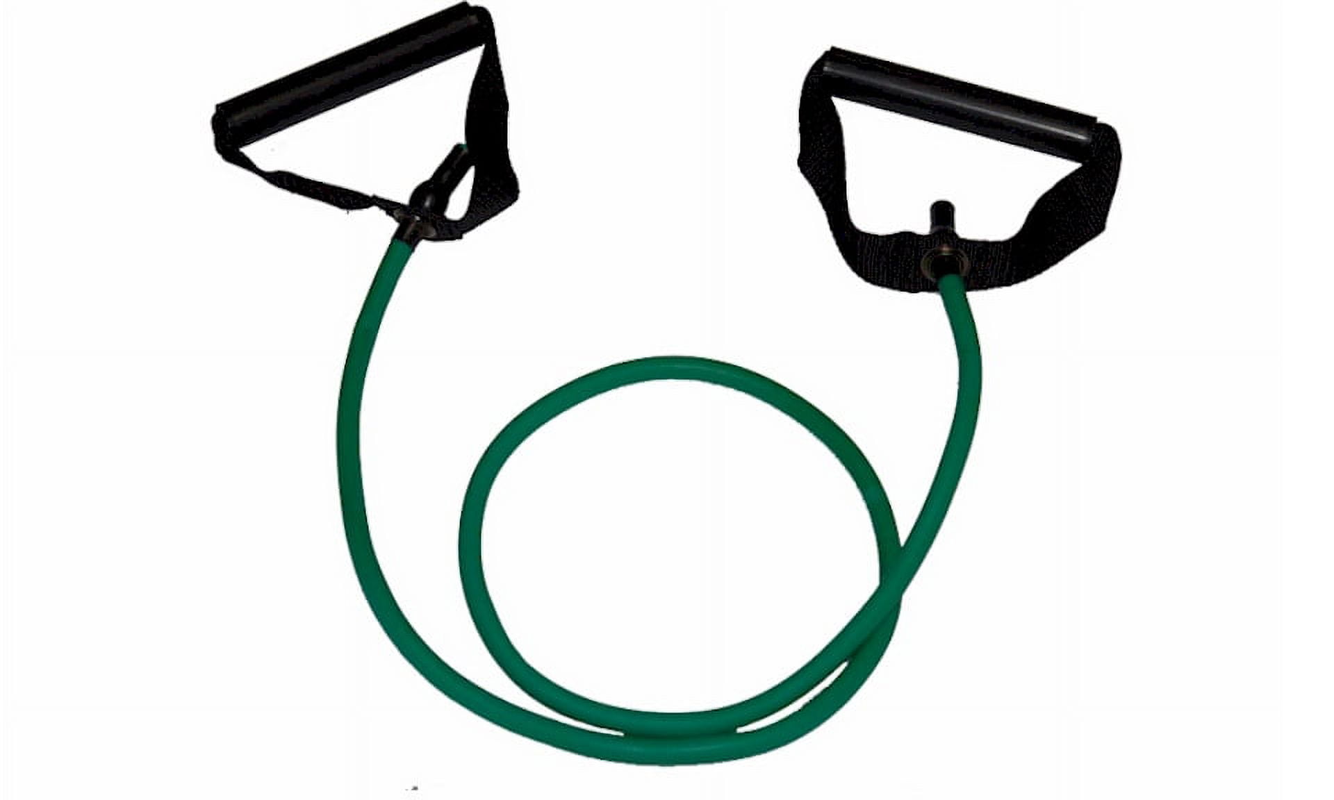 Workoutz Green Resistance Band (7-8lbs) With Handles: Full Body Workout ...