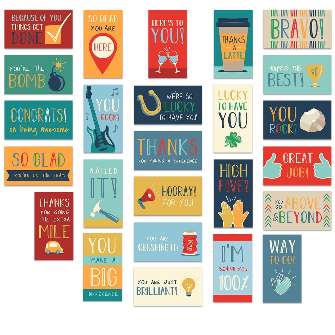 Workplace Appreciation Encouragement Cards / 50 Motivational Kindness ...