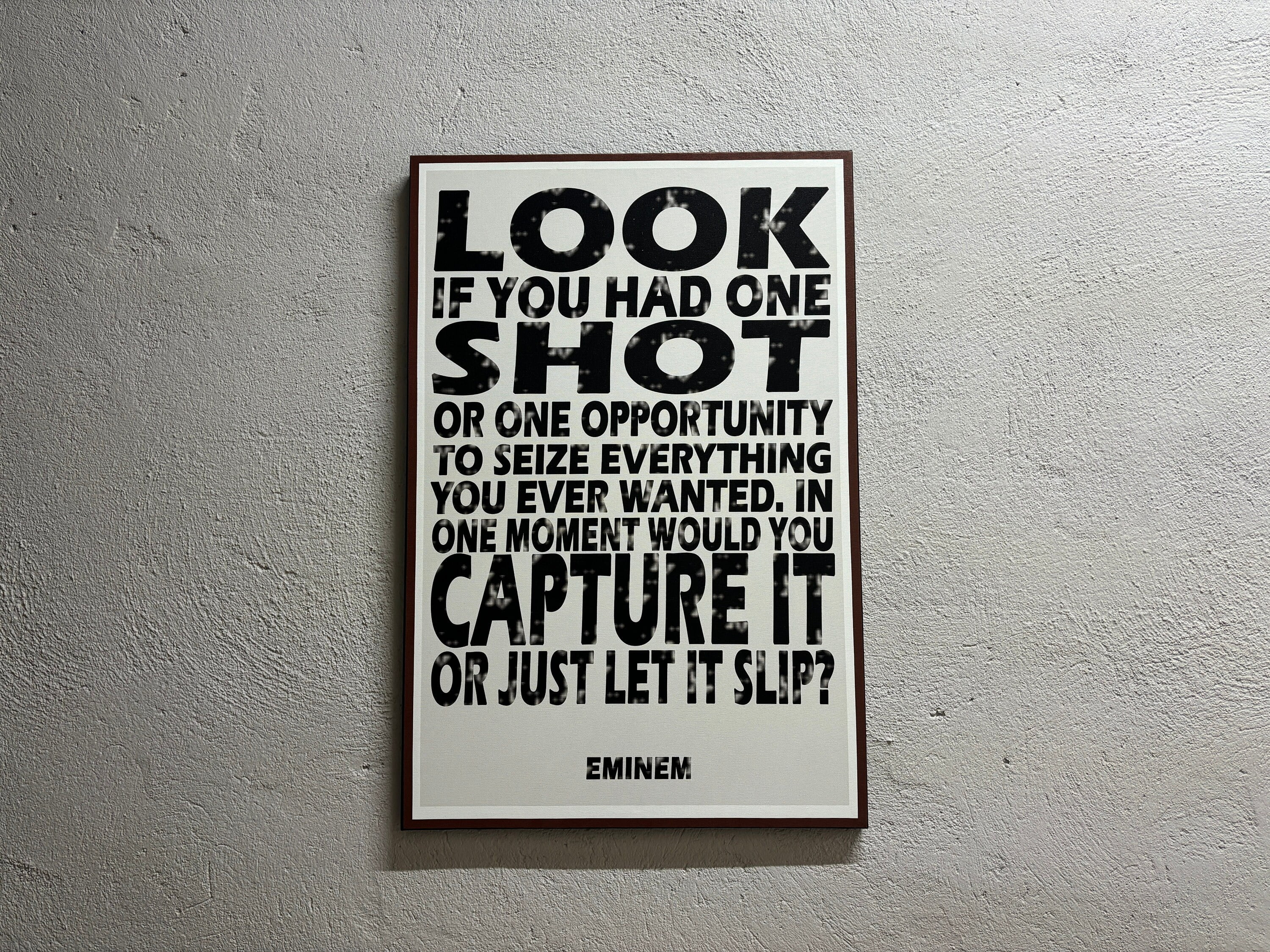 Workplace Art, Inspirational Printed Canvas, Success Wall Art, Look If ...
