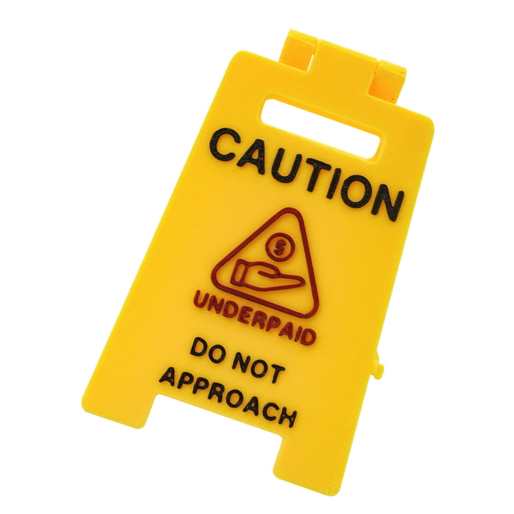 Workplace Reminder Plastic Desk Sign With Clear Visual Warning For ...