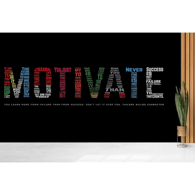 Workplace Wall Poster, Motivate, Modern Wallpaper, Wallpaper Wall Art ...