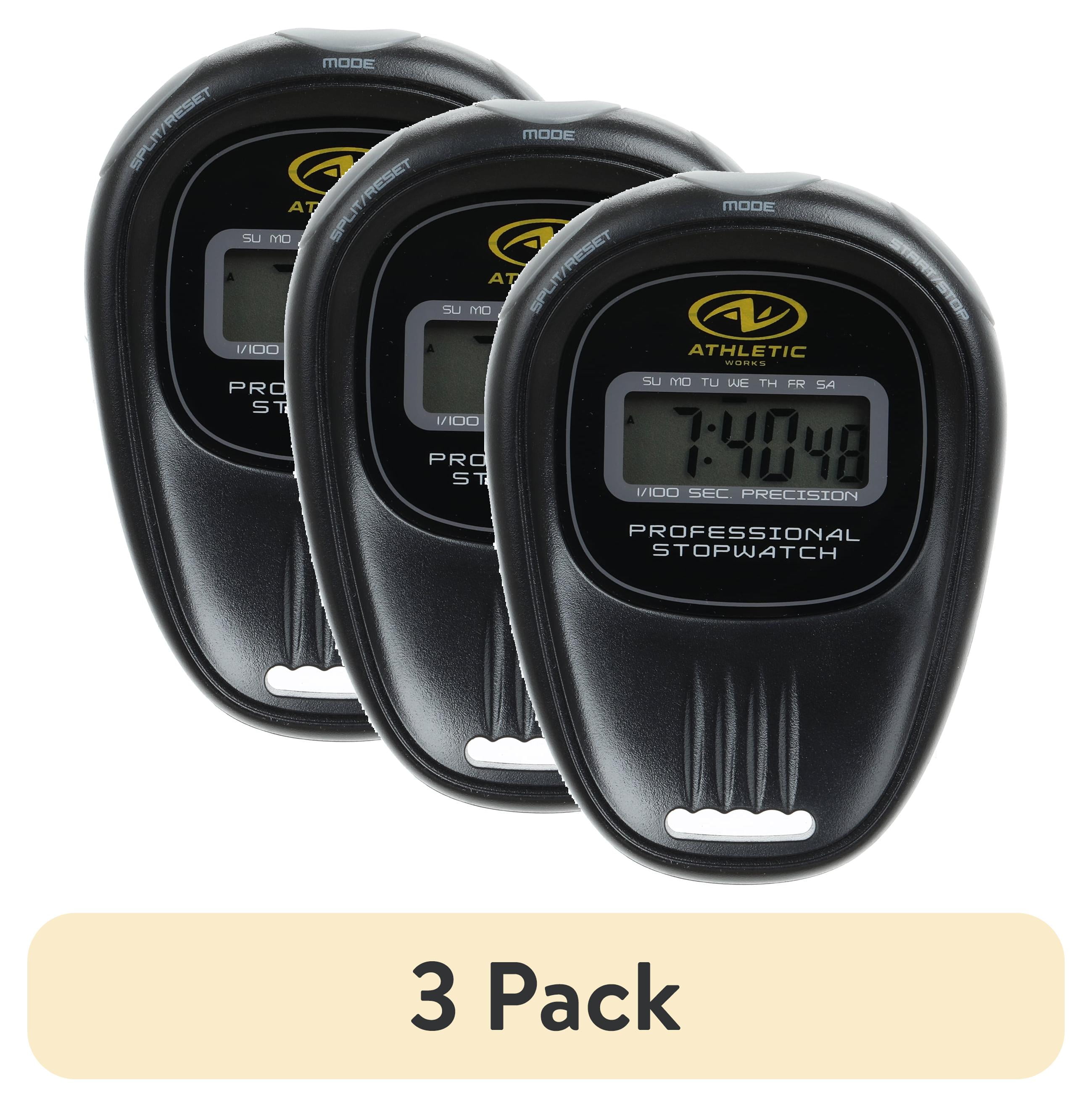 (3 pack) Works Digital Stopwatch, Black - Walmart.com