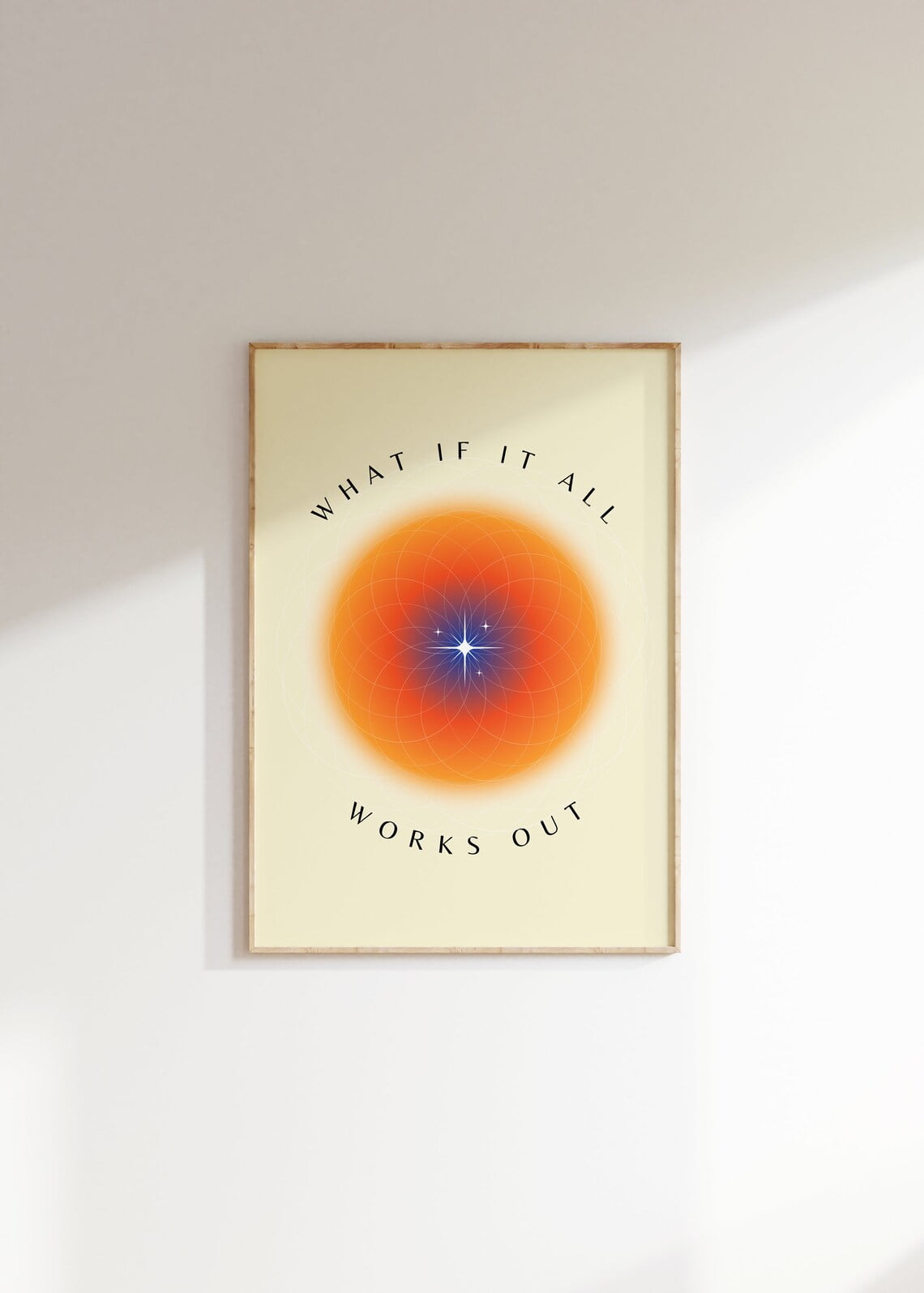 What If It All Works Out Print • Positive Mindset Mental Health Quote ...