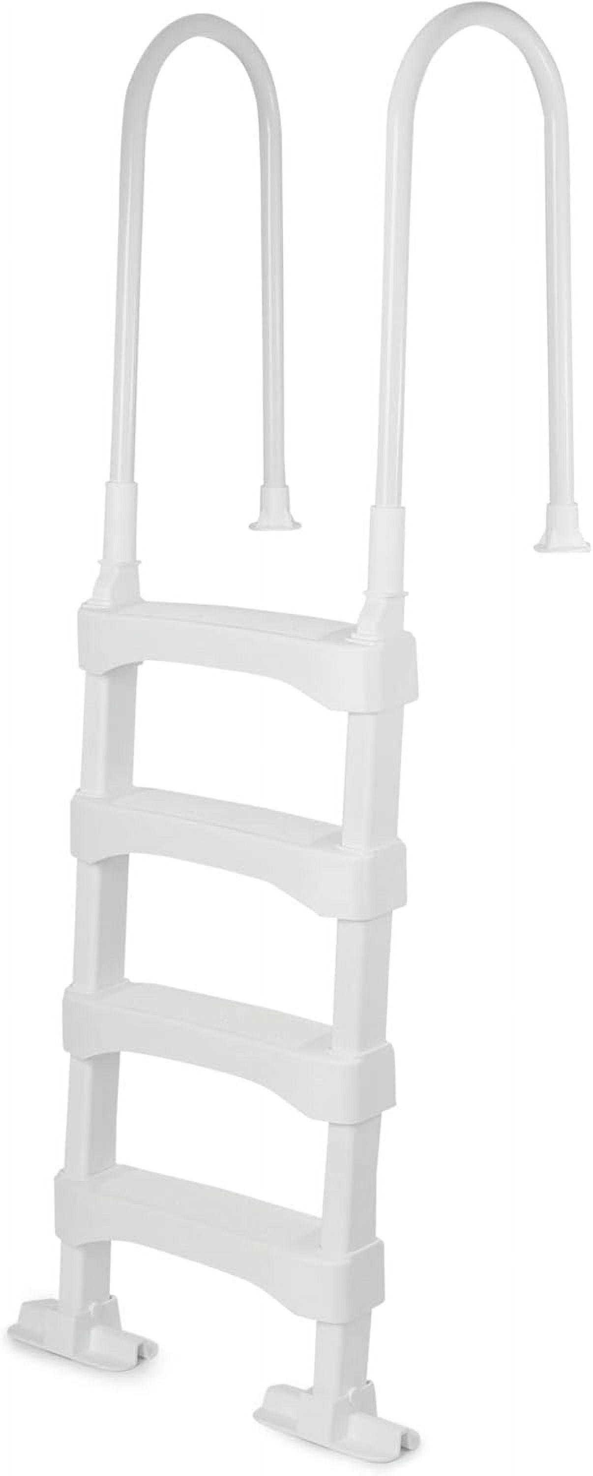Works Snap & Lock Pool Ladder, Plastic Step Ladder for Above Ground or ...