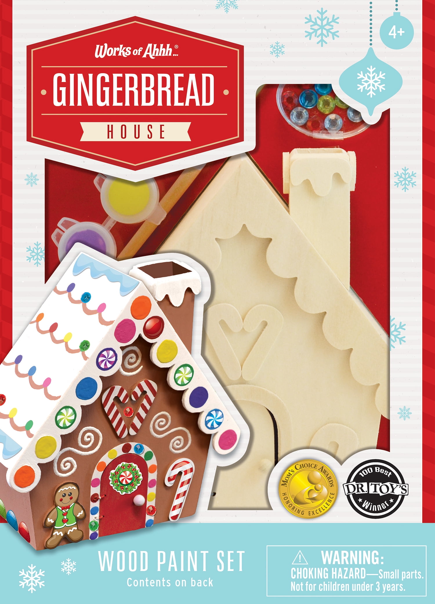 Works of Ahhh Craft Set - Gingerbread House Wood Paint Set - Walmart.com