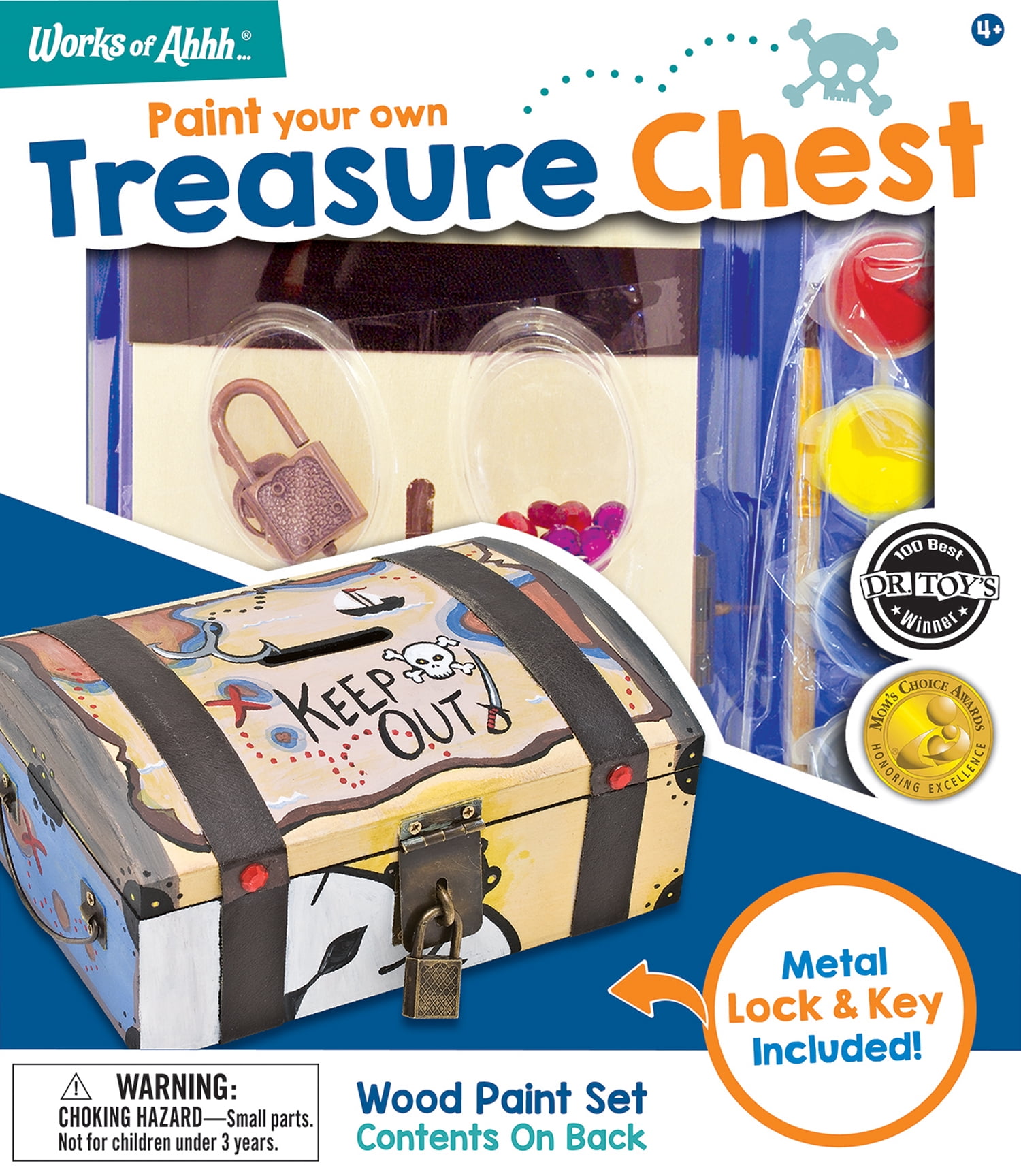 Works of Ahhh Craft Set - Treasure Chest Classic Wood Paint Kit ...