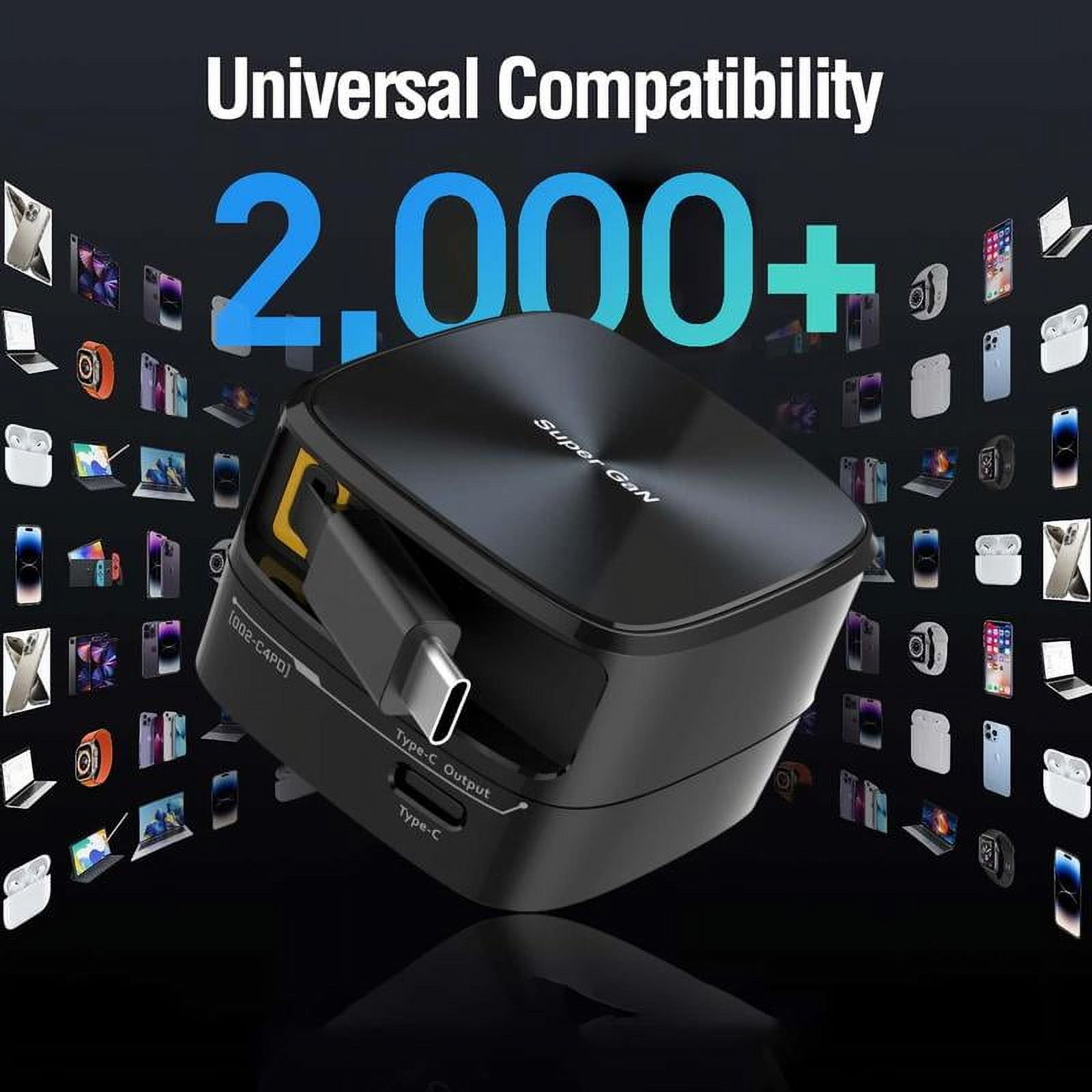 （Works with 2000+ Universal Charger）35W GaN Charger | 2-in-1 ...