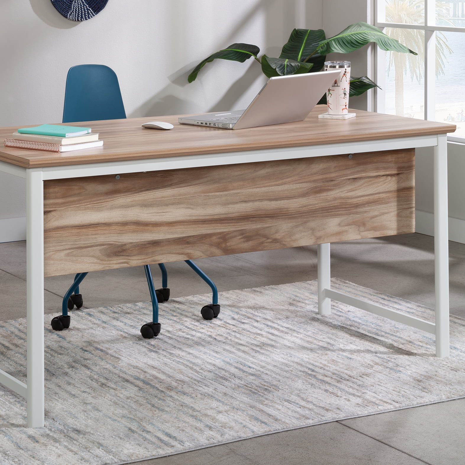Worksense by Sauder Bergen Circle 60" Desk Modesty/Privacy Panel, Kiln ...