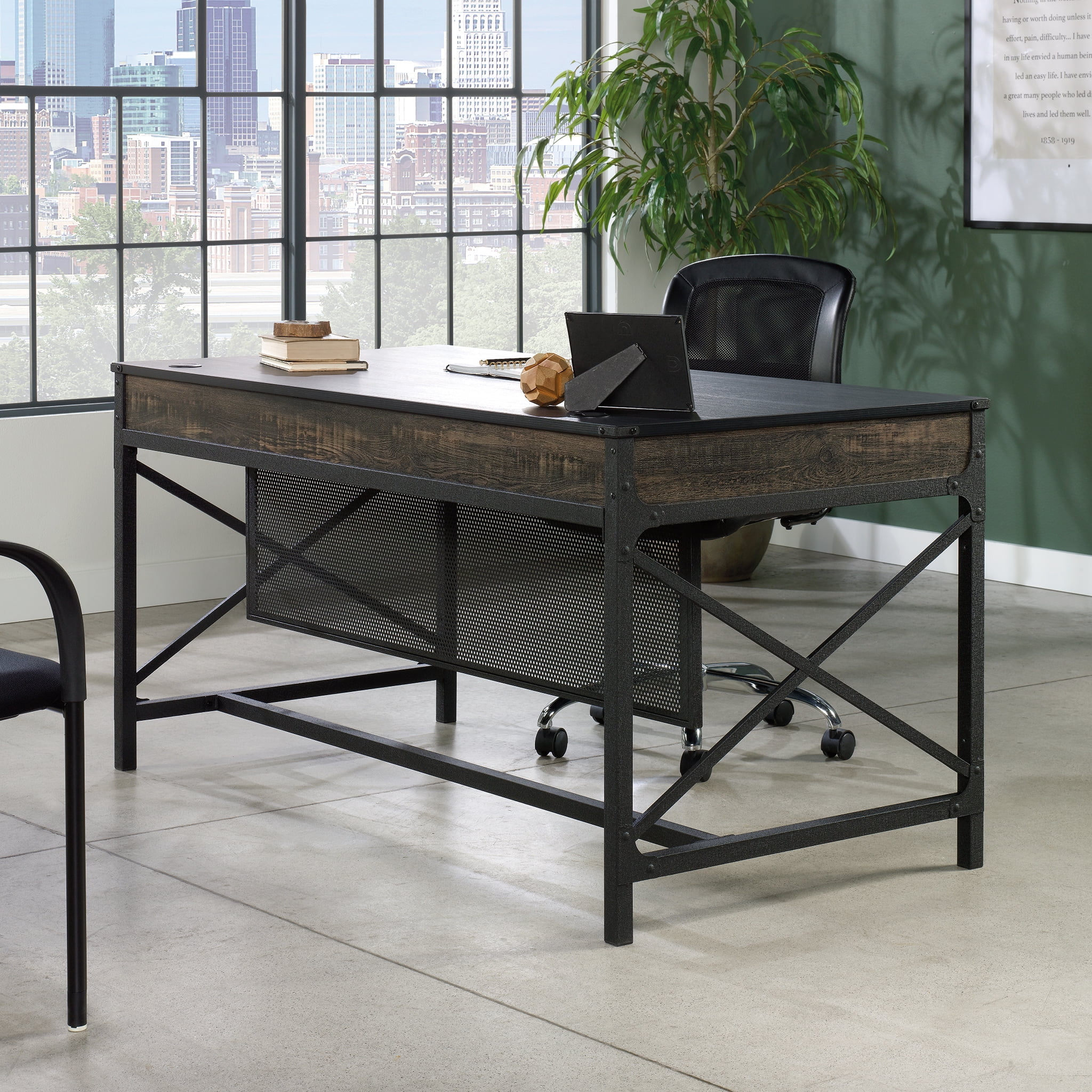 Worksense by Sauder Foundry Road 59" x 30" Commercial Office Desk ...