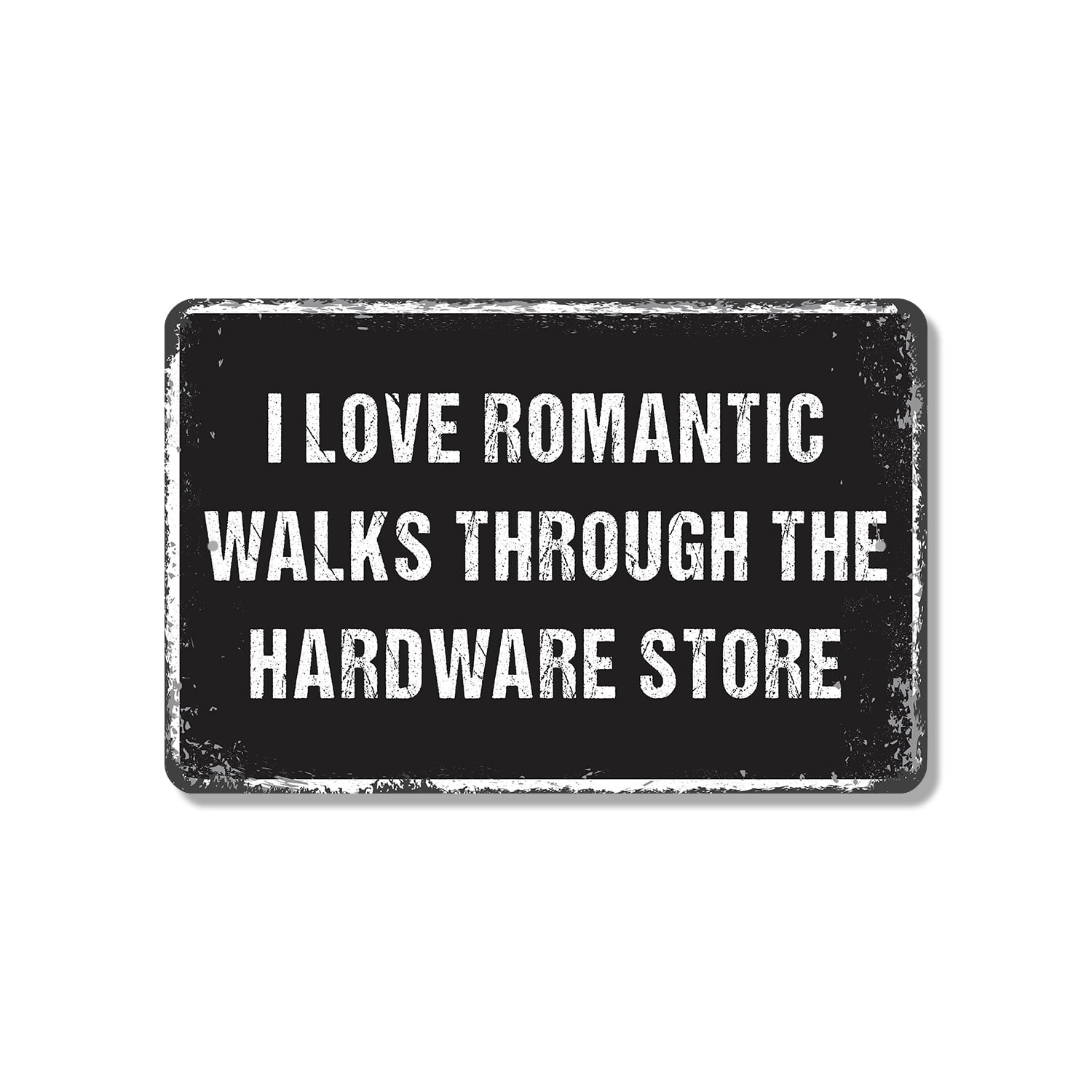 Workshop 13 Inch x 20 Inch Novelty Plastic Sign Measure Twice Laugh ...