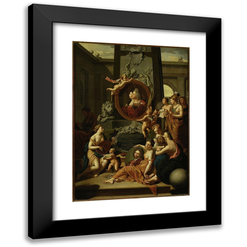 Workshop of Adriaen van der Werff 14x18 Black Modern Framed Museum Art ...