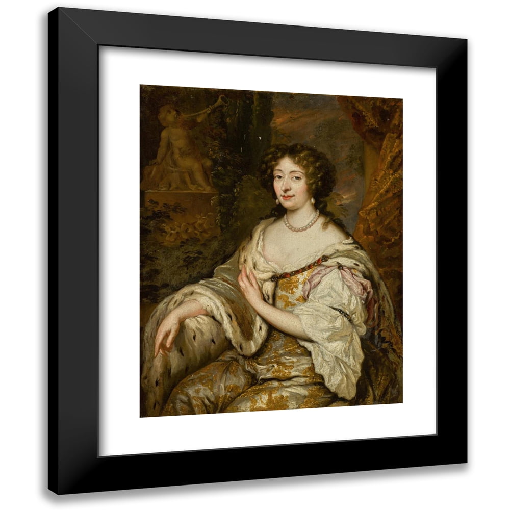 Workshop of Caspar Netscher 19x24 Black Modern Framed Museum Art Print ...