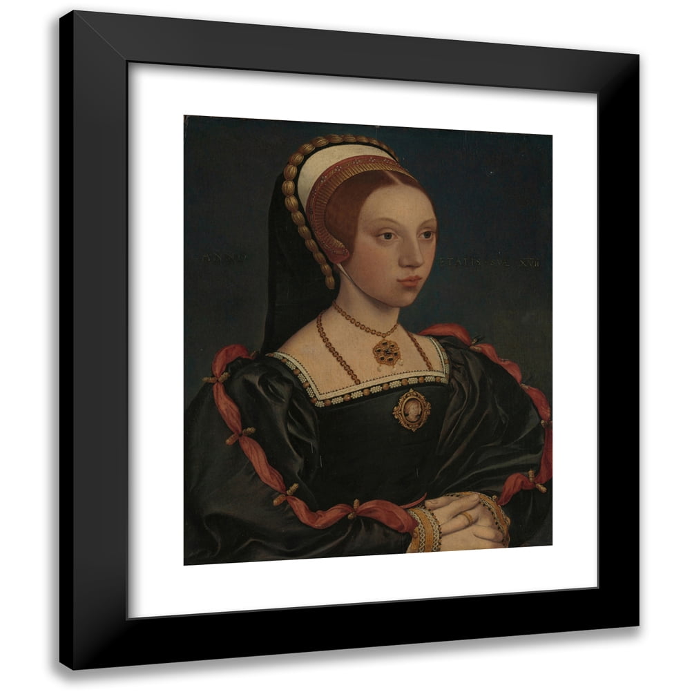 Workshop of Hans Holbein the Younger 12x14 Black Modern Framed Museum ...