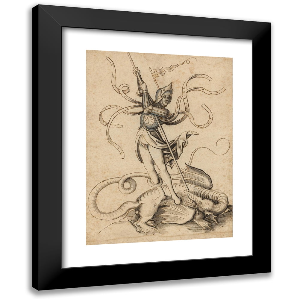 Workshop of Hans Holbein the elder 14x18 Black Modern Framed Museum Art ...