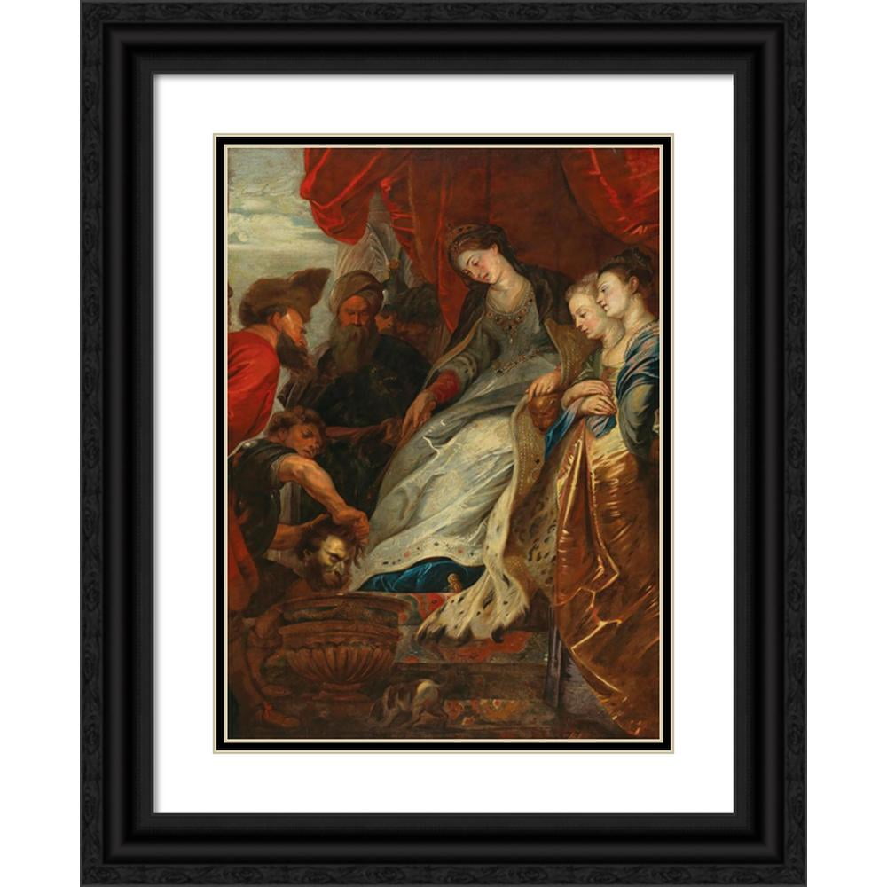Workshop of Peter Paul Rubens 11x14 Black Ornate Wood Framed Double Matted Museum Art Print ...